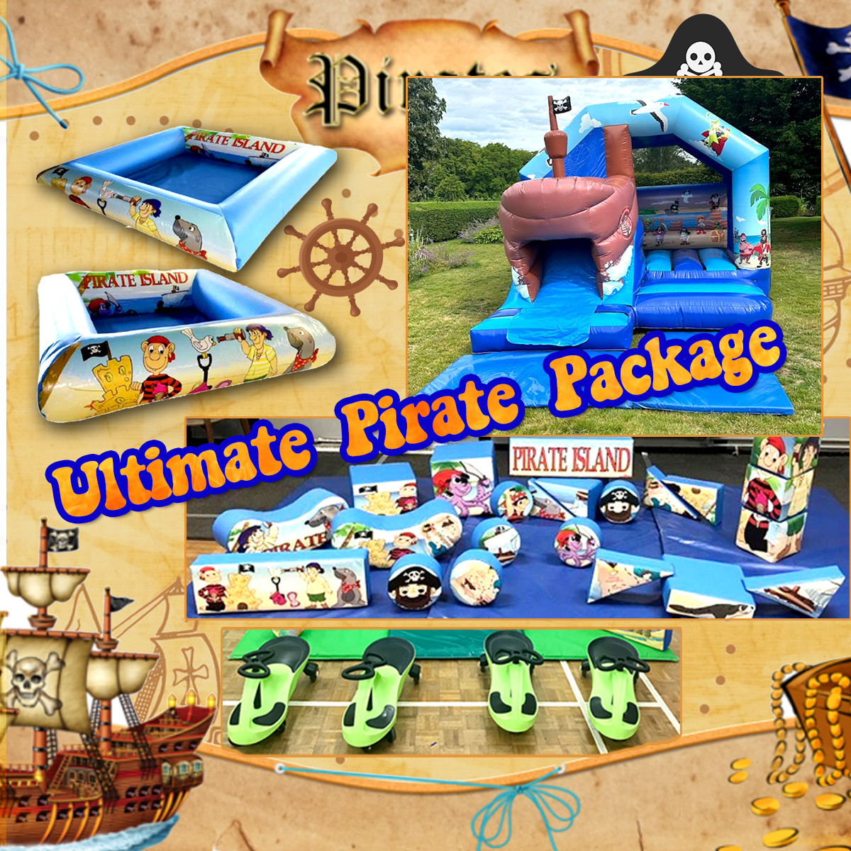 Ultimate Pirate Package - Inflatable, Bouncy Castle, Entertainment ...