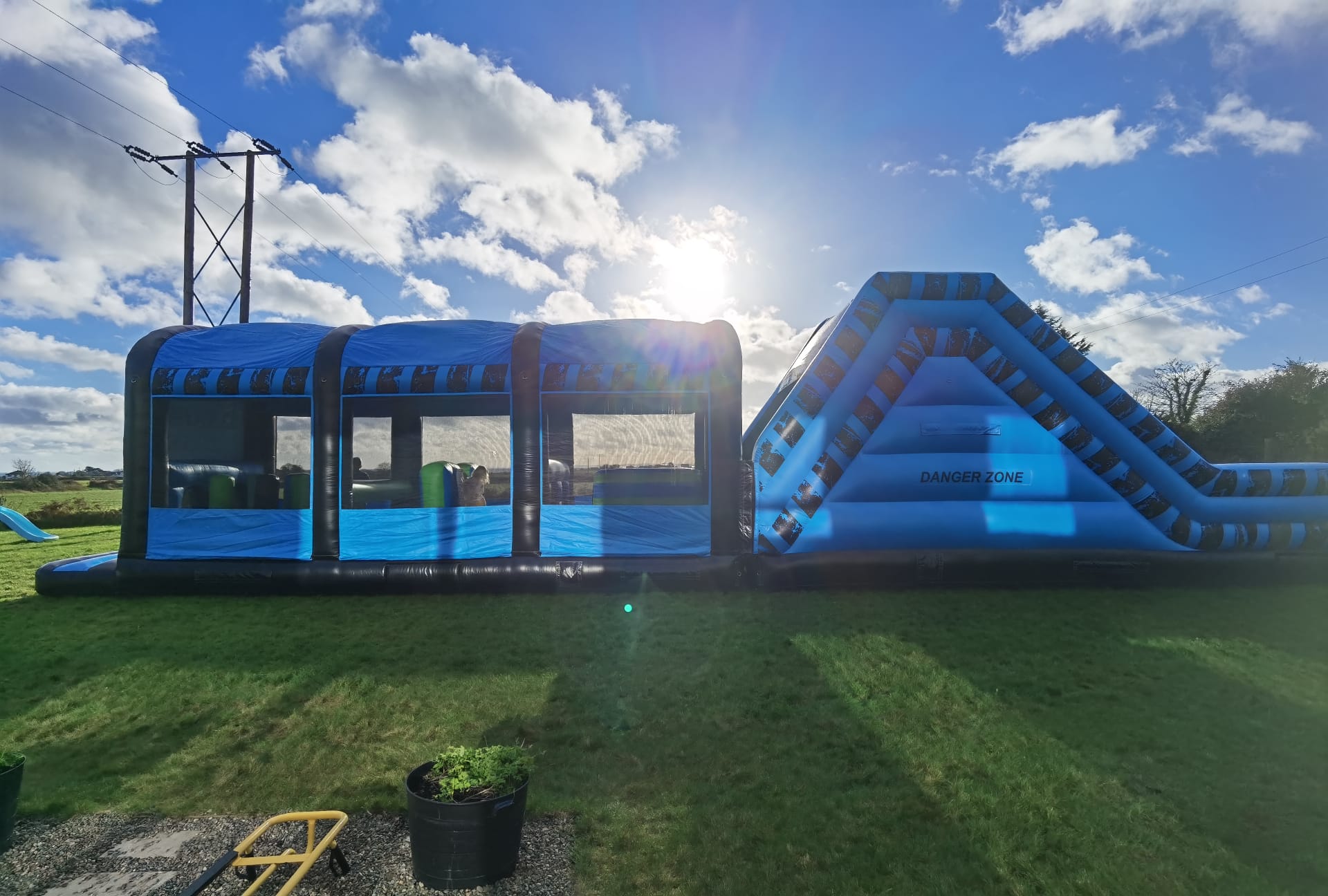 Inflatable assault courses