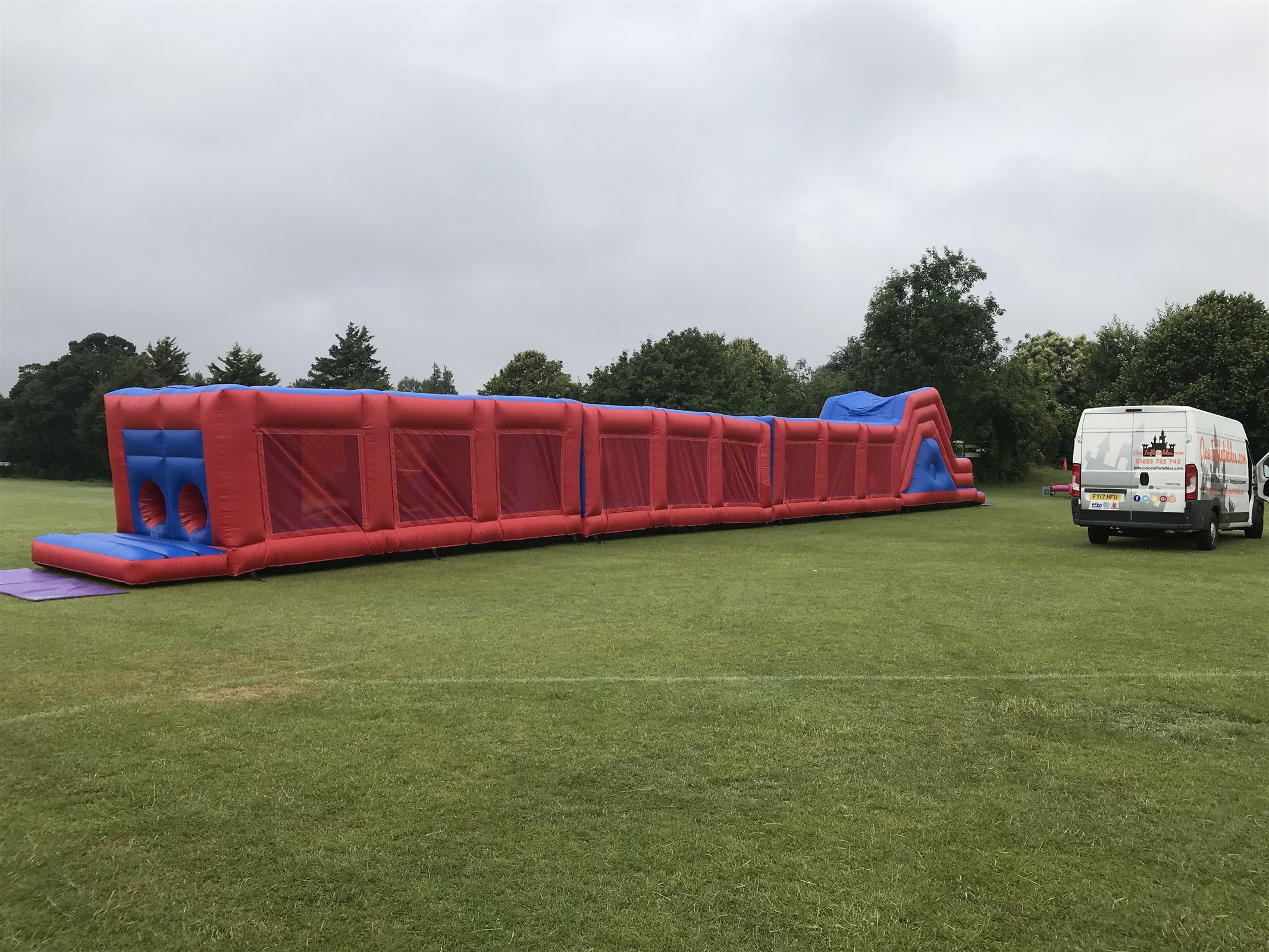 Ace Inflatables | 100ft Inflatable Assault Course
