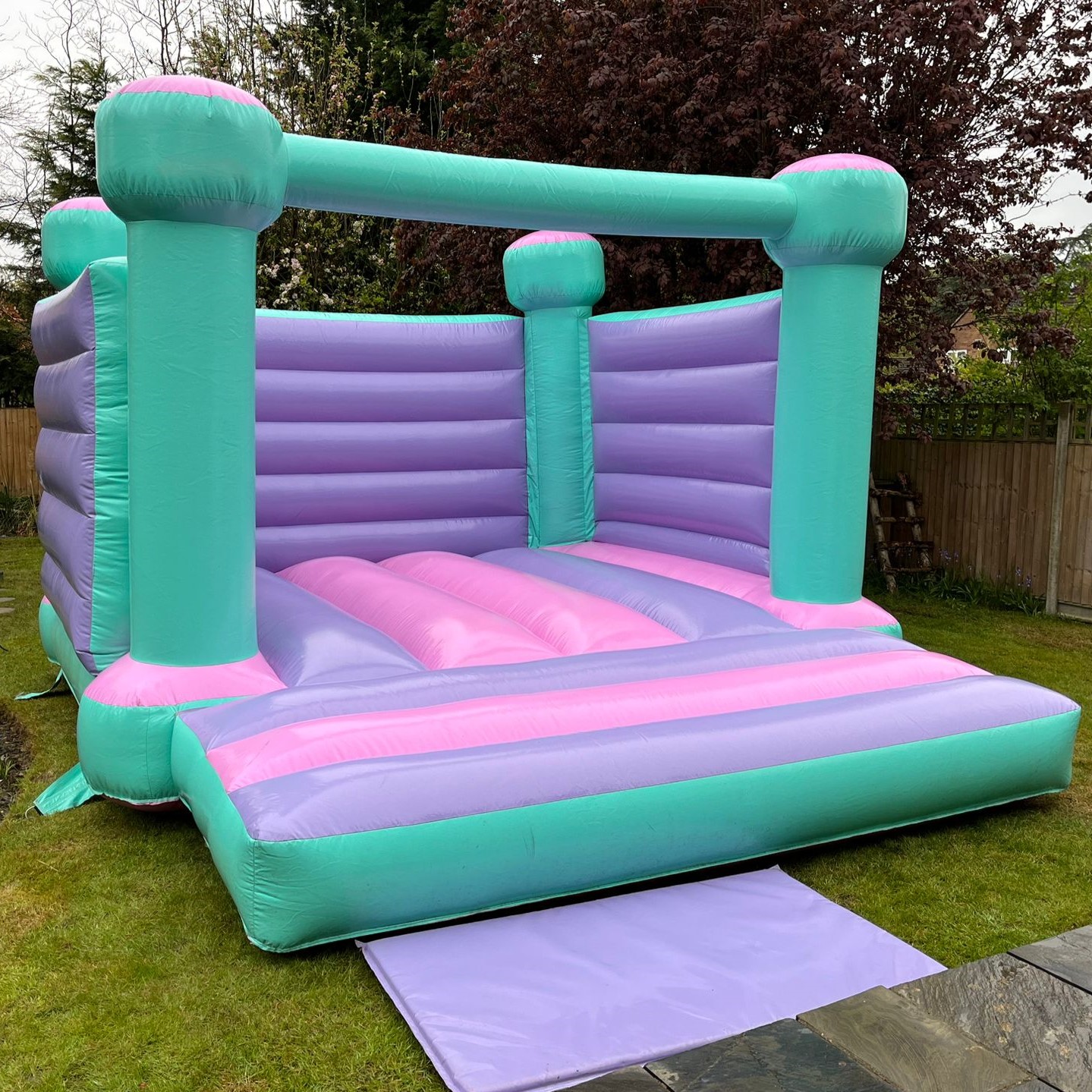 Pastel Bouncy Castle - Inflatable, Bouncy Castle, Entertainment, Event ...