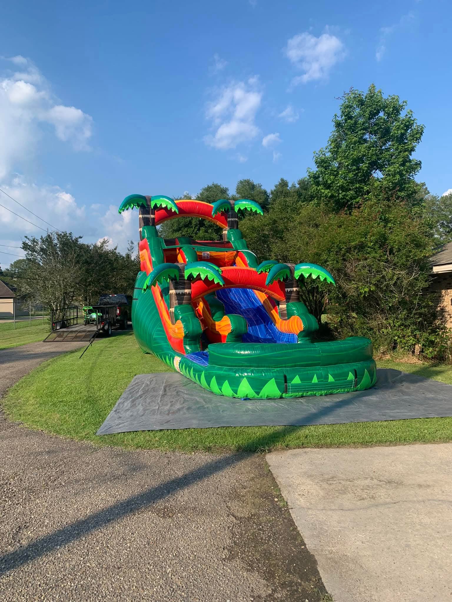 16ft Green Tropical - Bounce House Rentals in Louisiana | Allstar Party ...