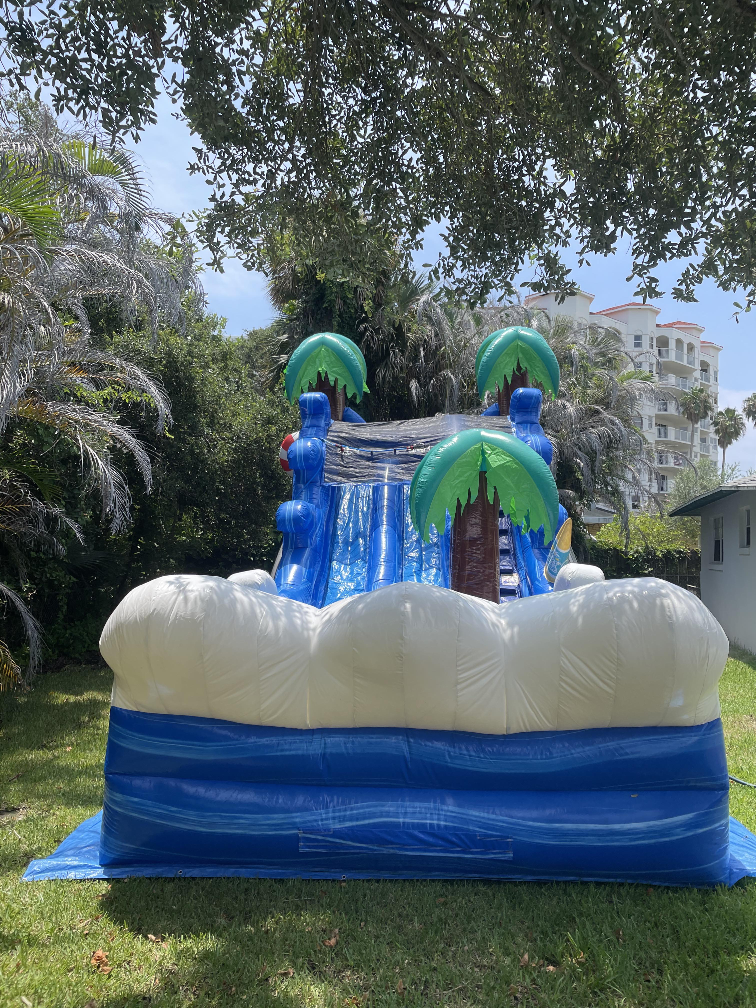 17' Dual Lane Malibu Splash Water Slide - Party Rentals in North ...
