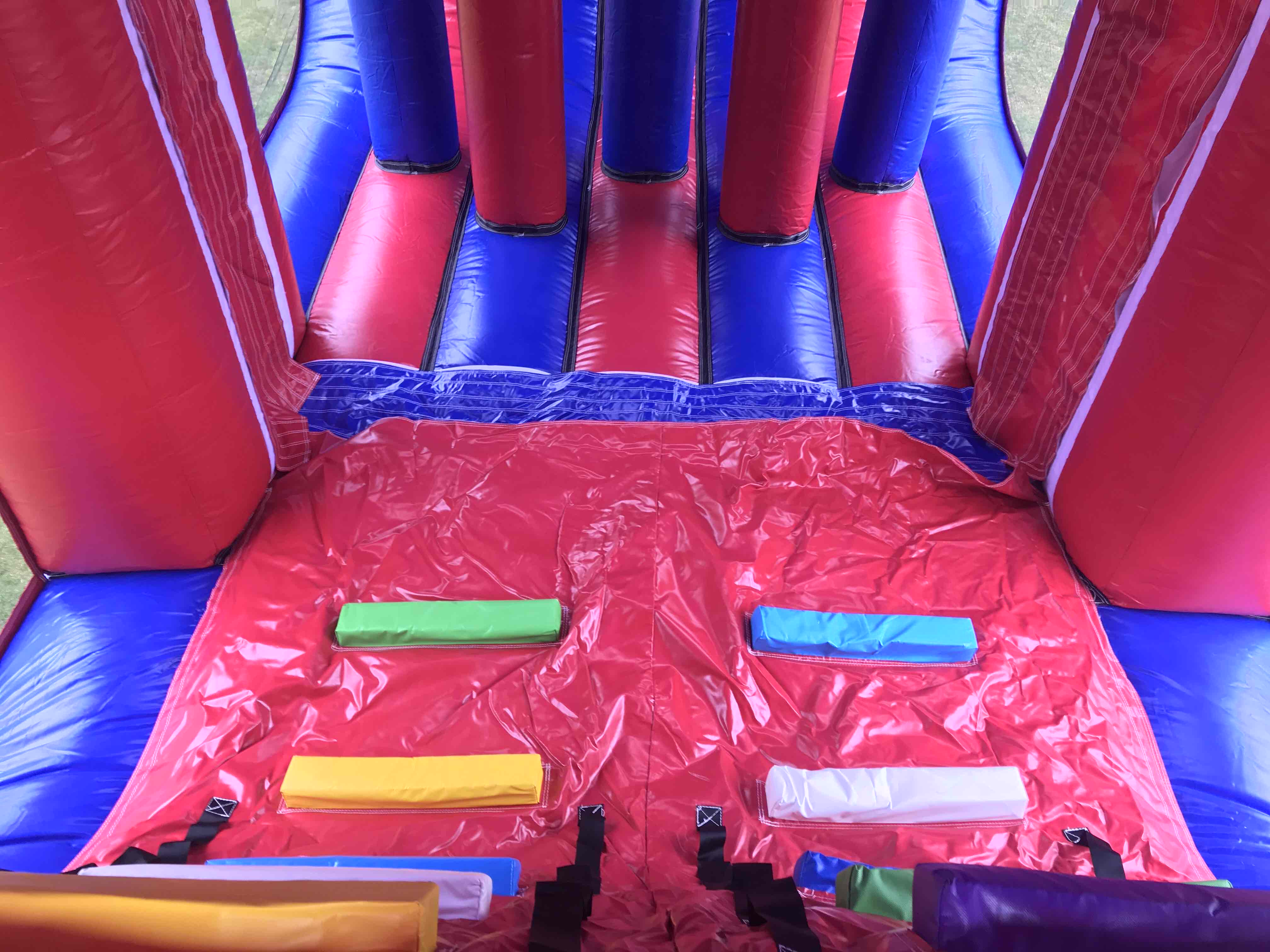70ft 3 part Obstacle course - Bouncy Castle Hire, Bouncy Castles, Rodeo ...