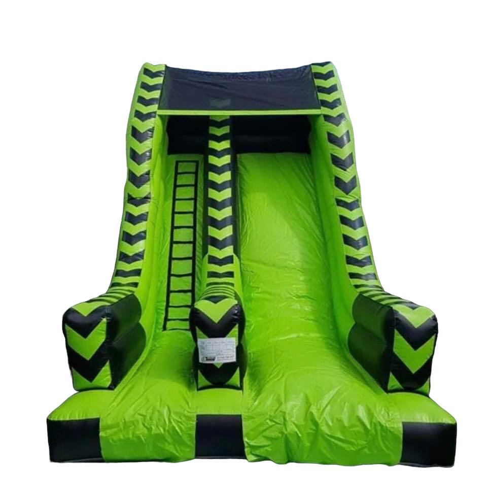 Super Toxic Green Drop Slide - Bouncy Castle Hire, Bouncy Castles ...