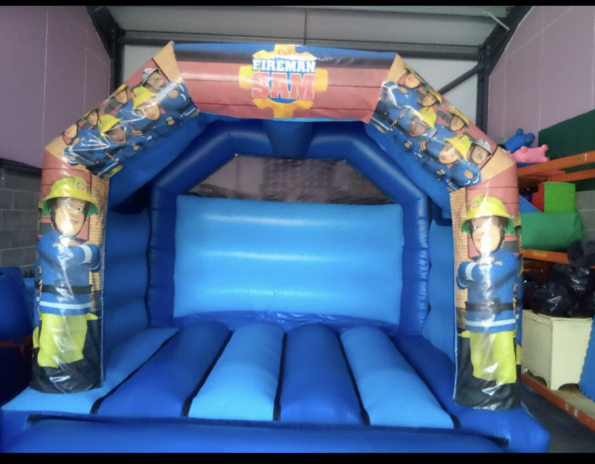 Blue A Frame with Fireman Sam Artwork - Best Hire service in Lincoln ...