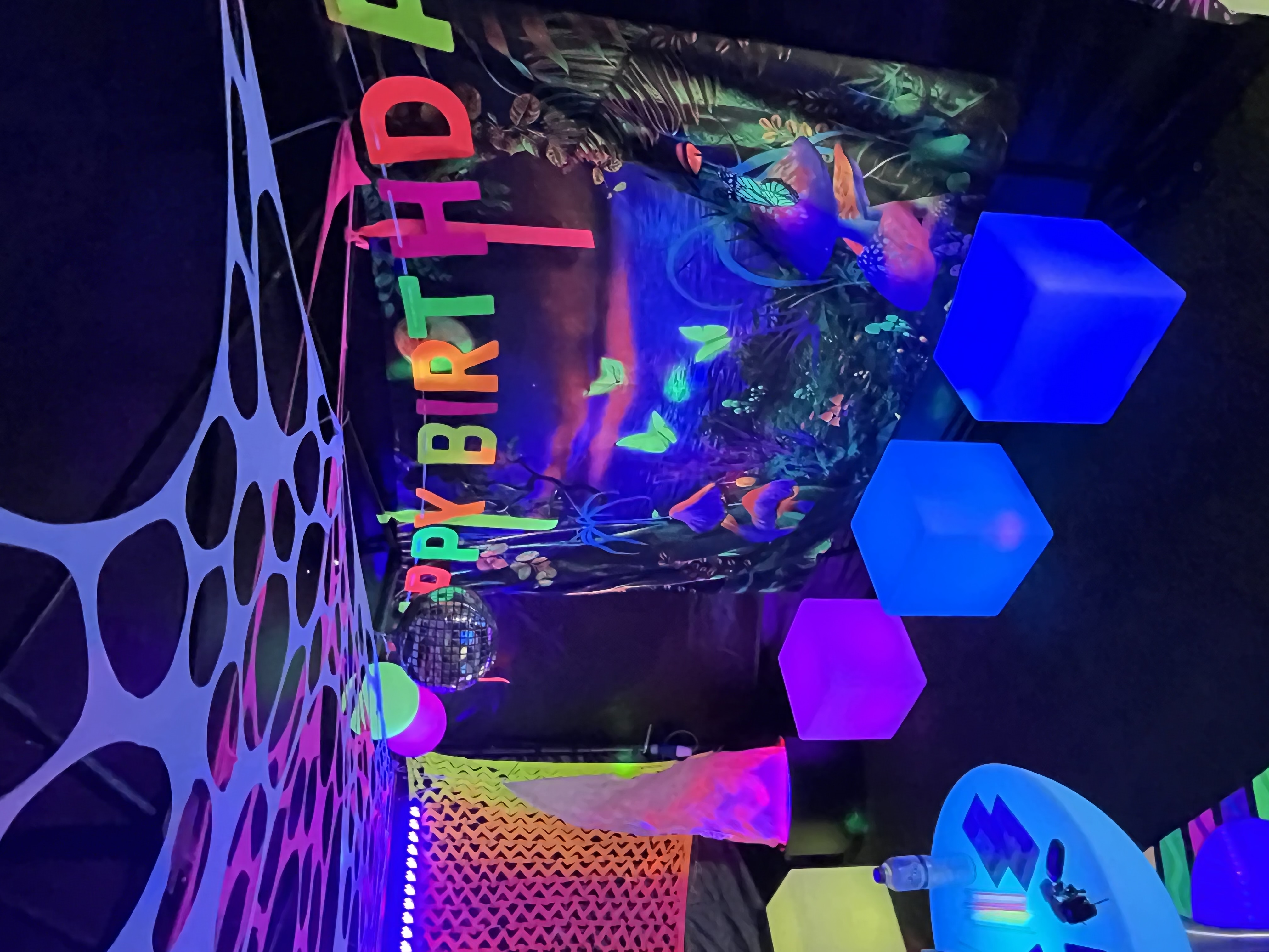 a2 4.5mx3m uv glow party rave tent gazebo inflatable - Hire in Ashford ...
