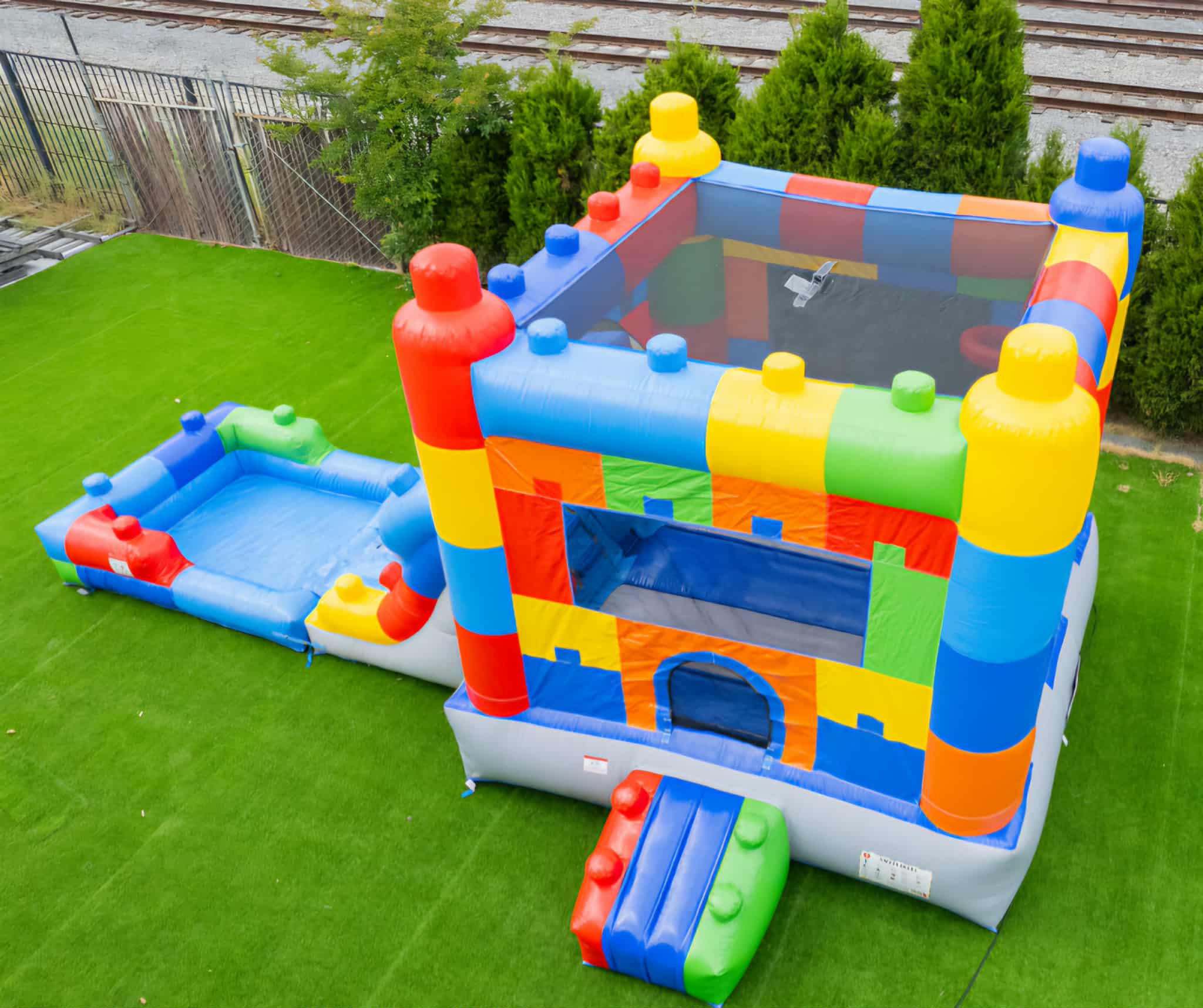 Lego Bounce House and Waterslide Combo - Party Rentals in Redding ...