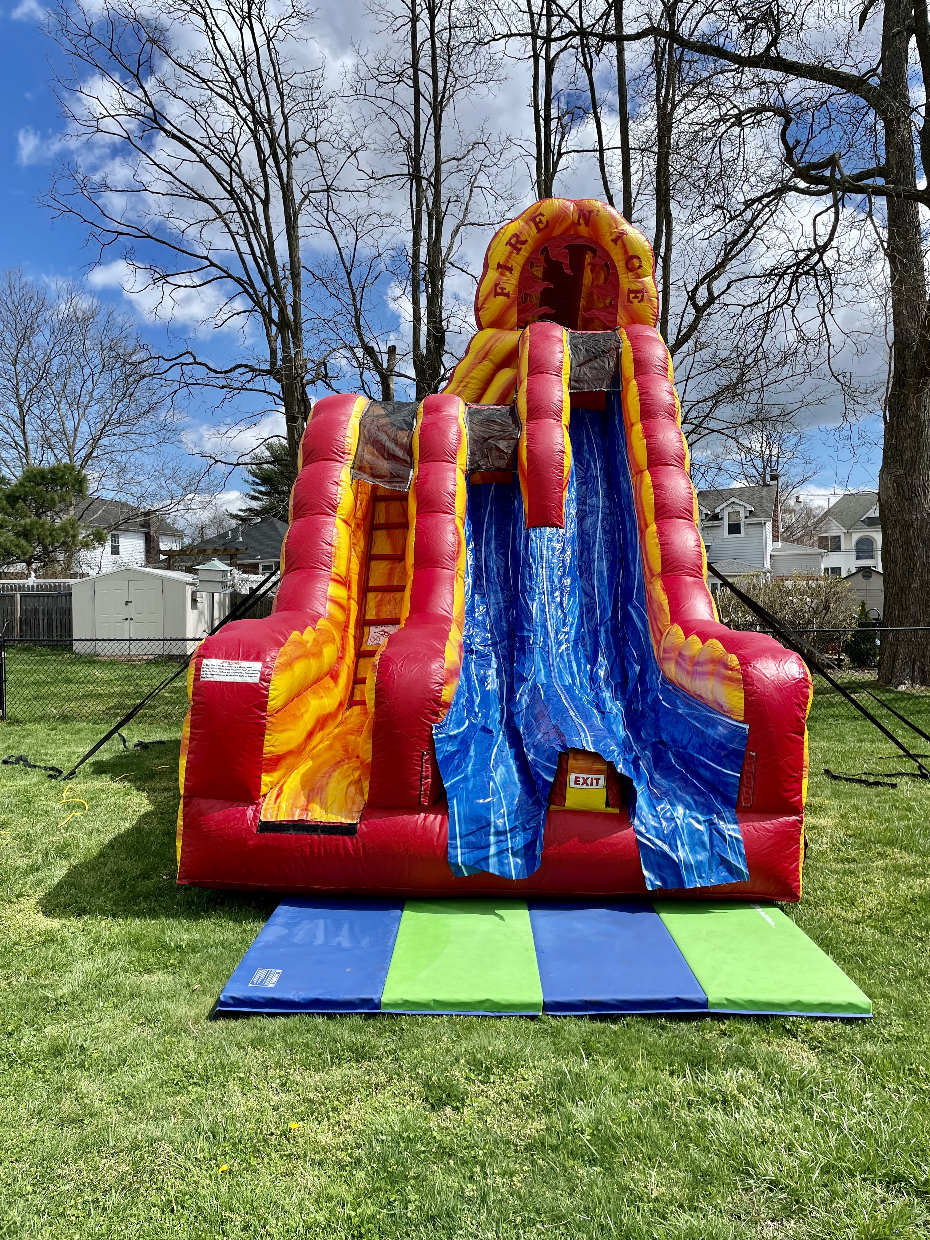 20' Fire n Ice Dry Slide - Bounce Houses, Water Slides And Tent Rentals ...