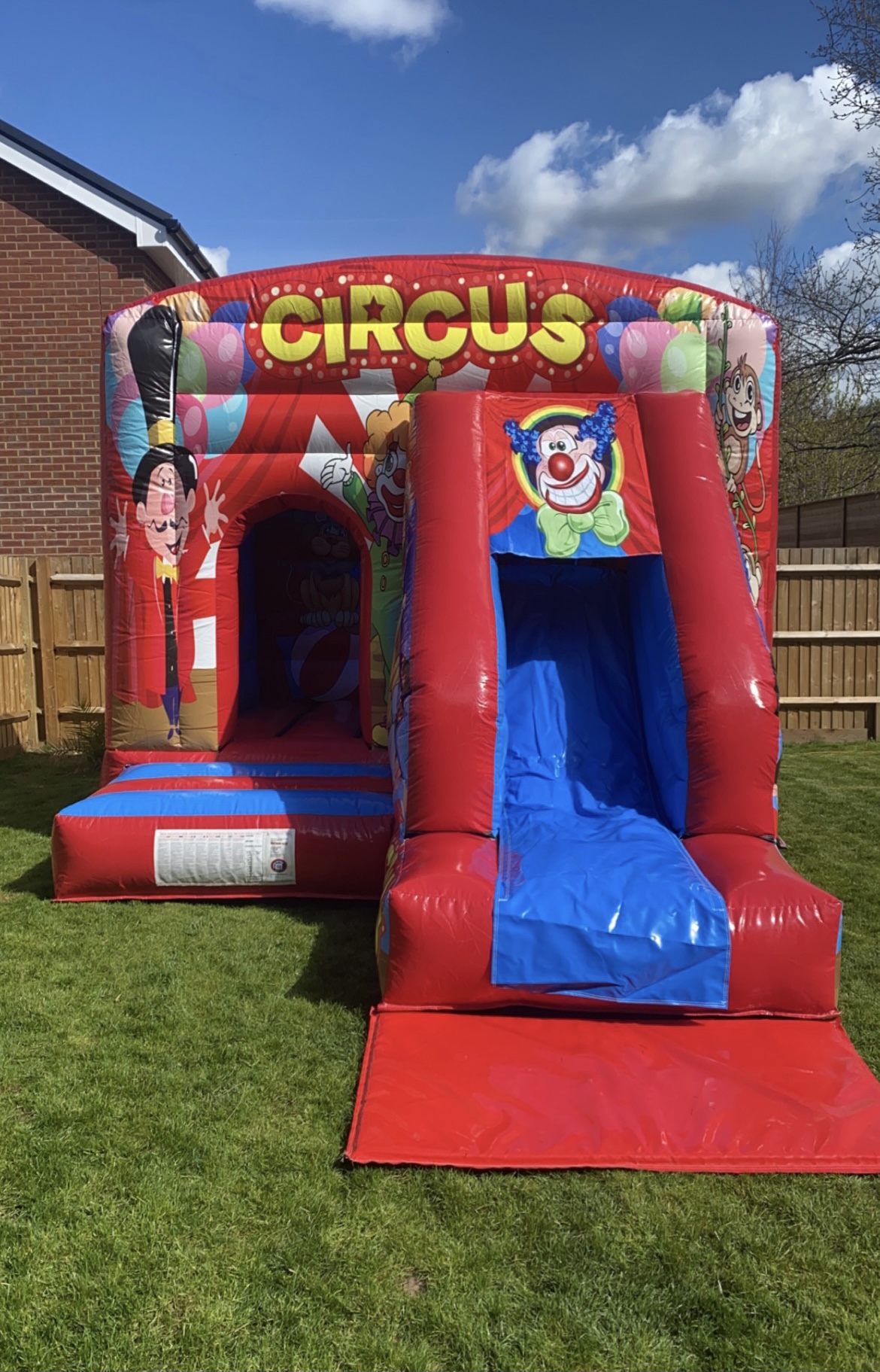 Circus Bounce and Slide Combo - Bouncy Castle Hire in Fareham, Gosport ...