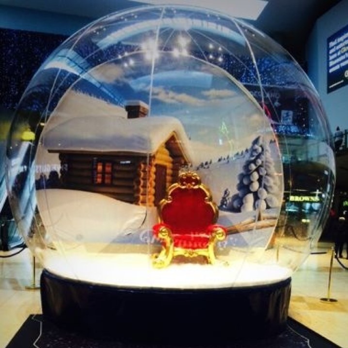 Christmas Hardstanding Snow Globe Hire - Inflatable, Bouncy Castle ...