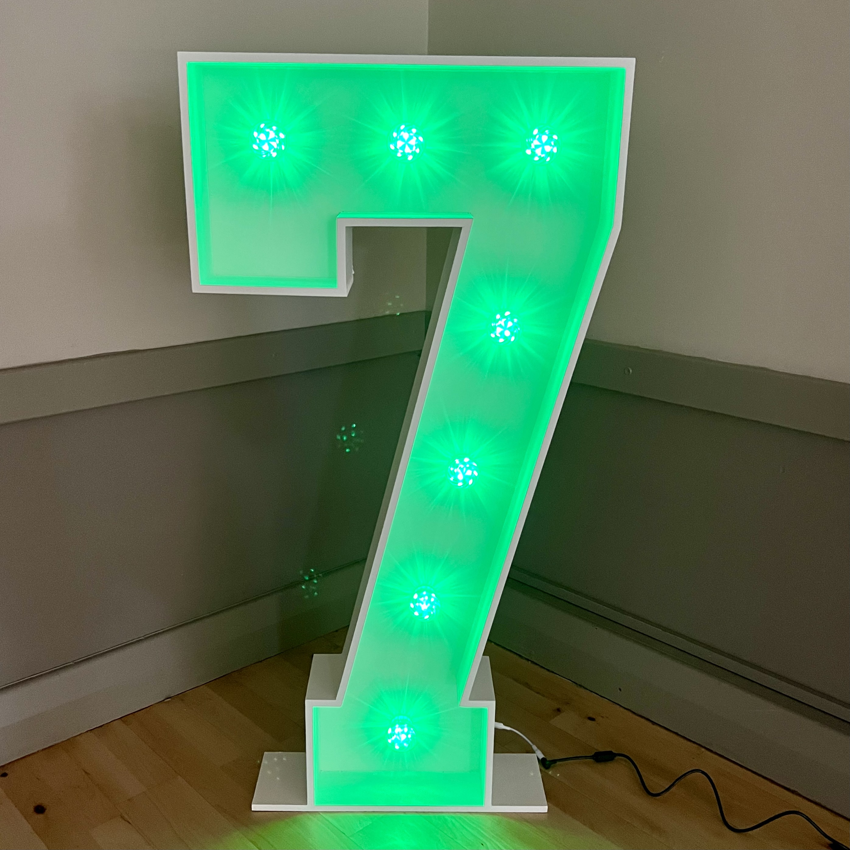 4ft Light-Up LED Numbers - Bouncy Castle Hire in Crowborough, Tunbridge ...
