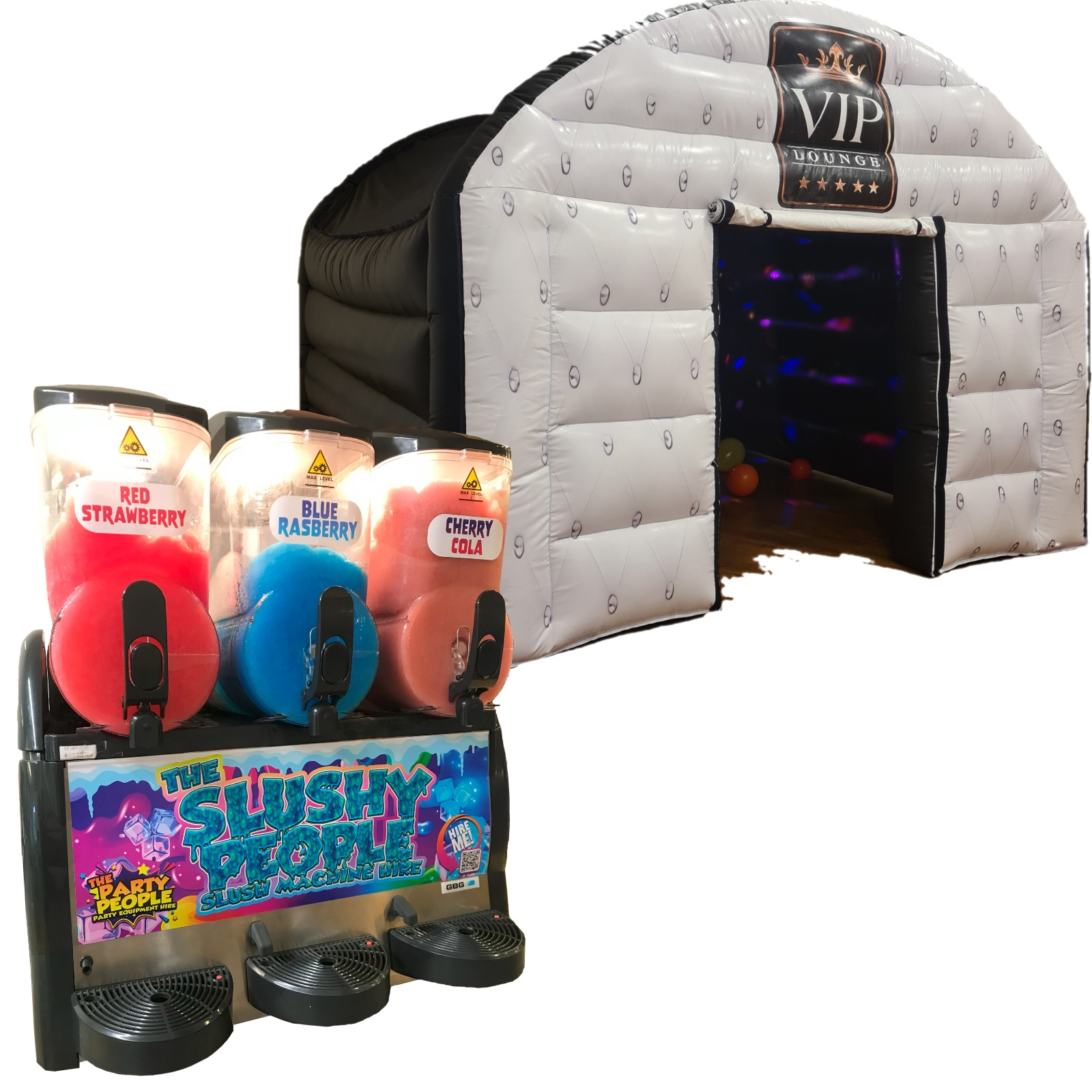 The Party People - Inflatable Nightclub Hire. Inflatable kids disco