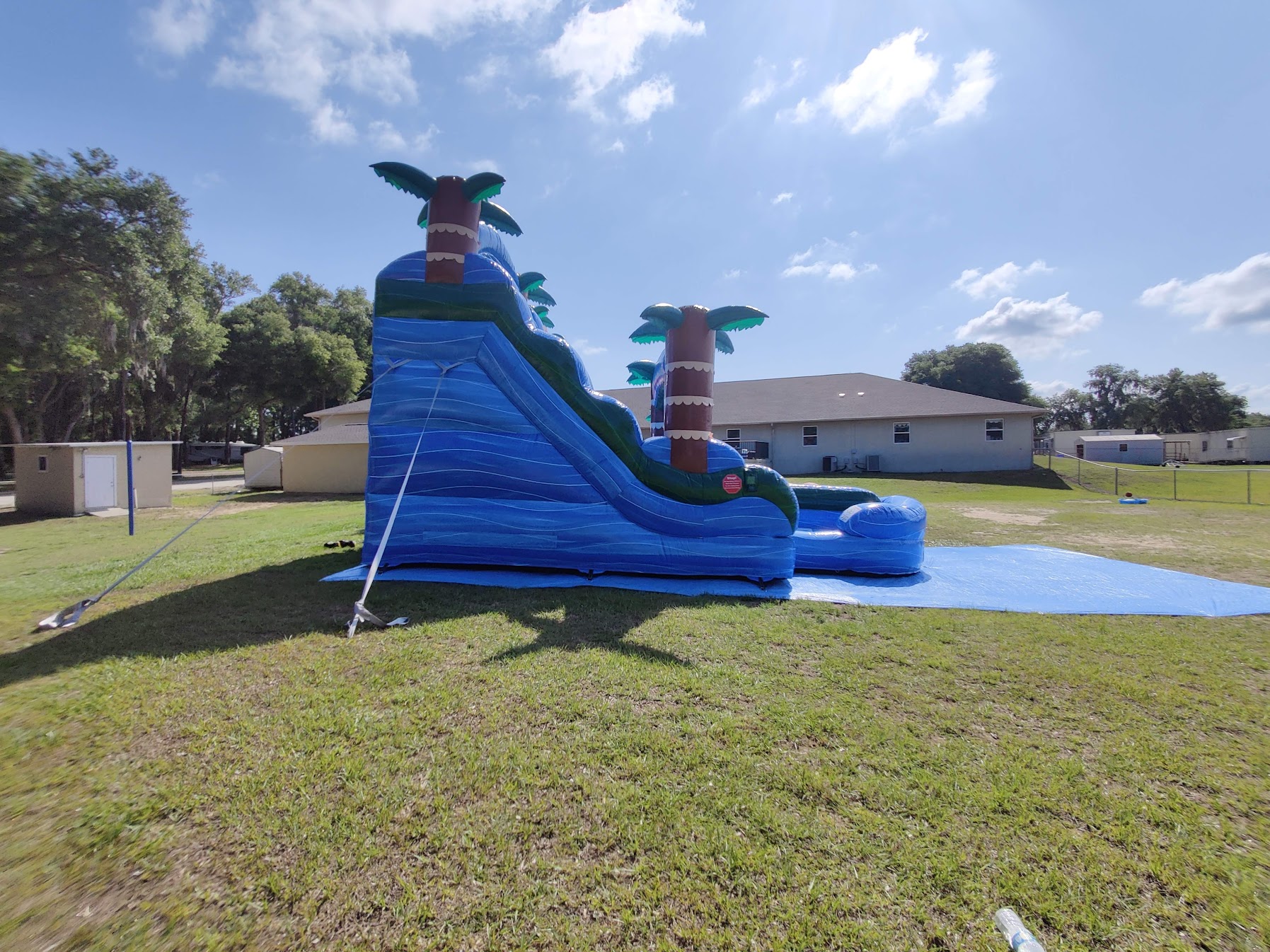 15' Blue Hurricane Double Lane Inflated Pool - Party and Inflatable ...
