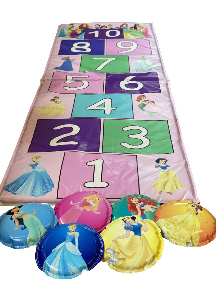 10ft x 3ft Giant Princess Hopscotch - Bouncy Castle Hire in Aylesbury ...
