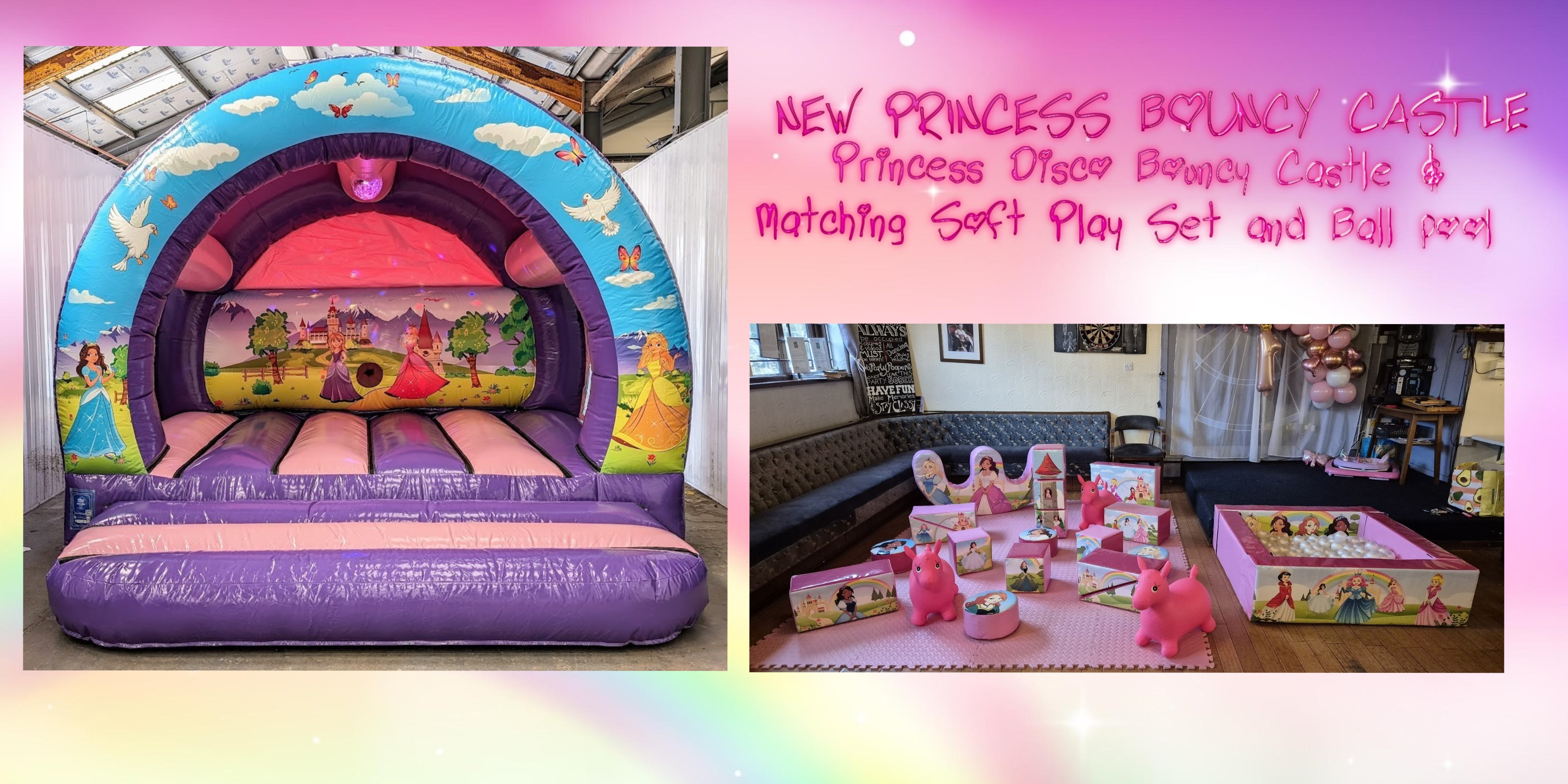 Enchanting Princess Soft Play Hire Packages - Born 2 Bounce Hire