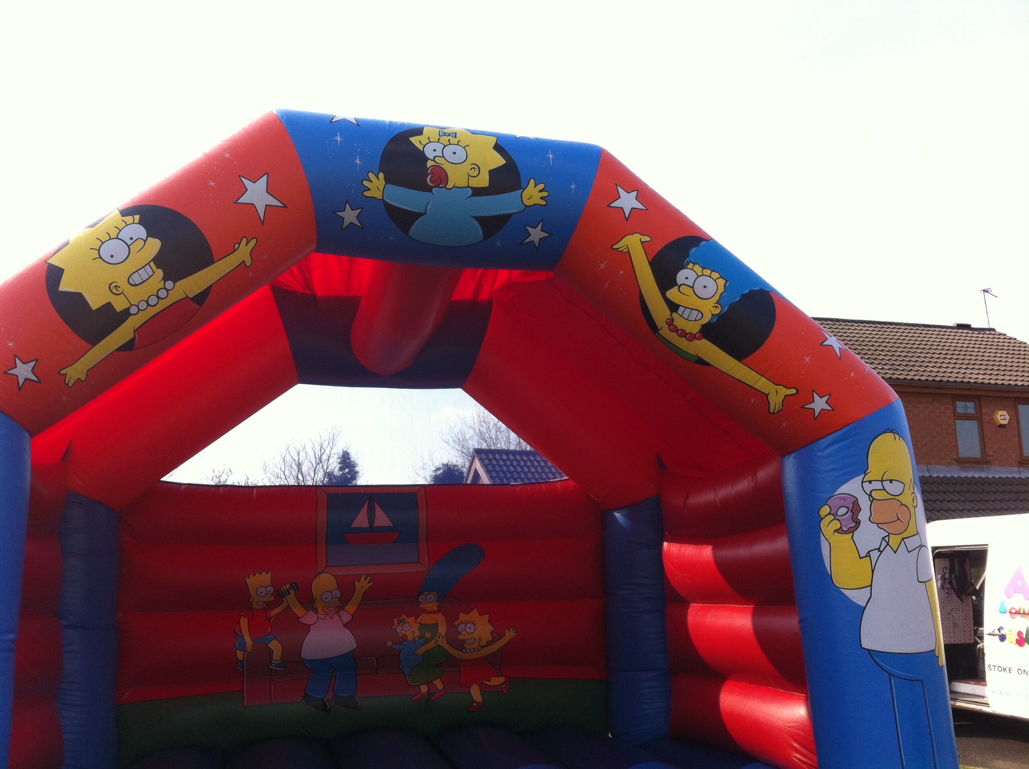 Simpsons bouncy castle - Bouncy Castle & Inflatable Hire in Stoke on ...