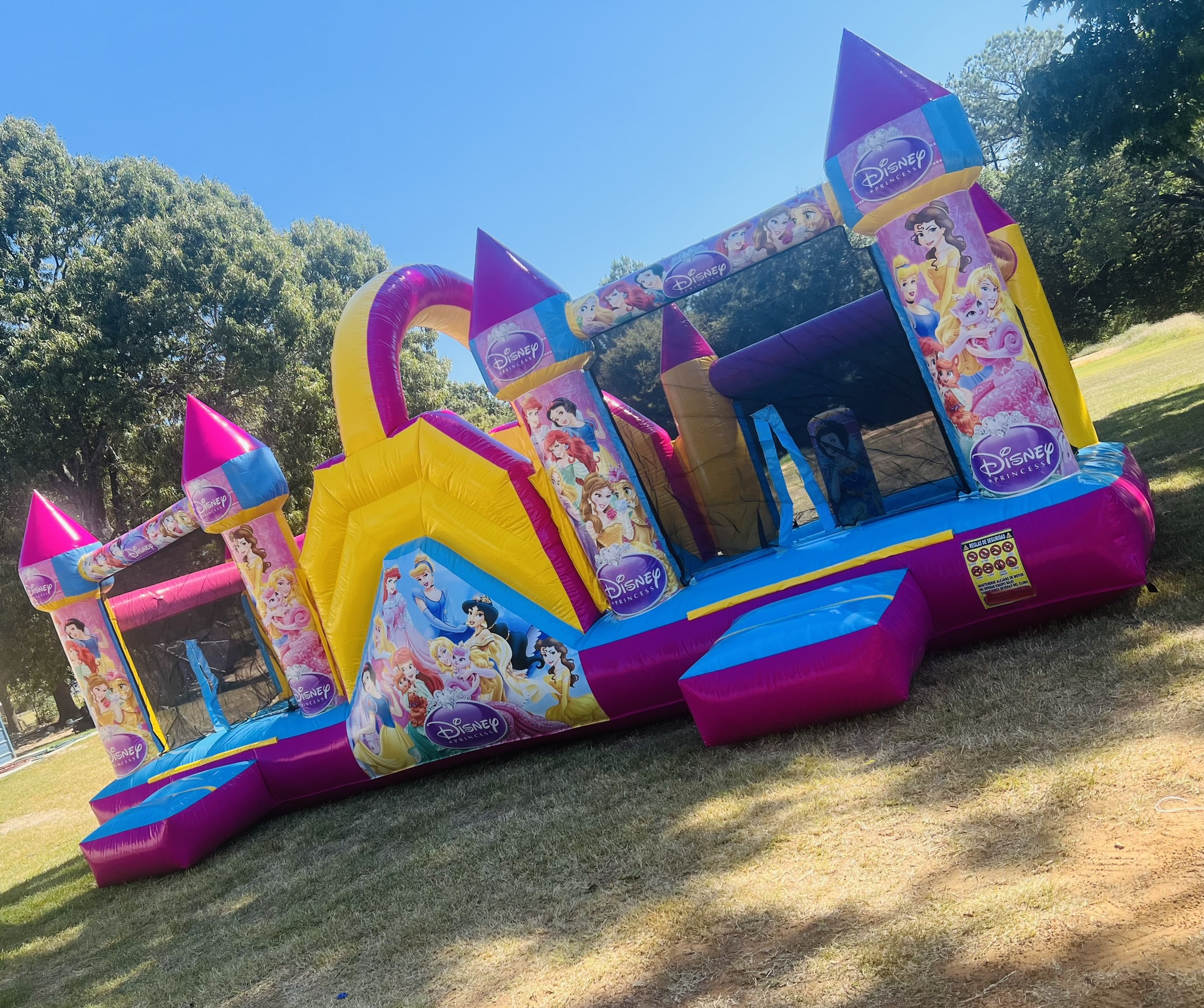 Princess Double Bounce House & Slide Rentals in East Texas