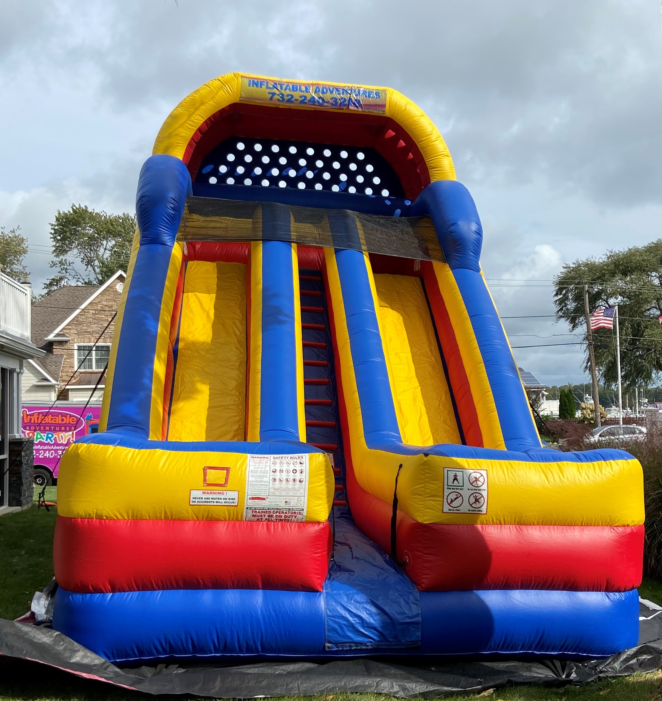Rent a huge 20ft dual lane slide Inflatable - Book Online