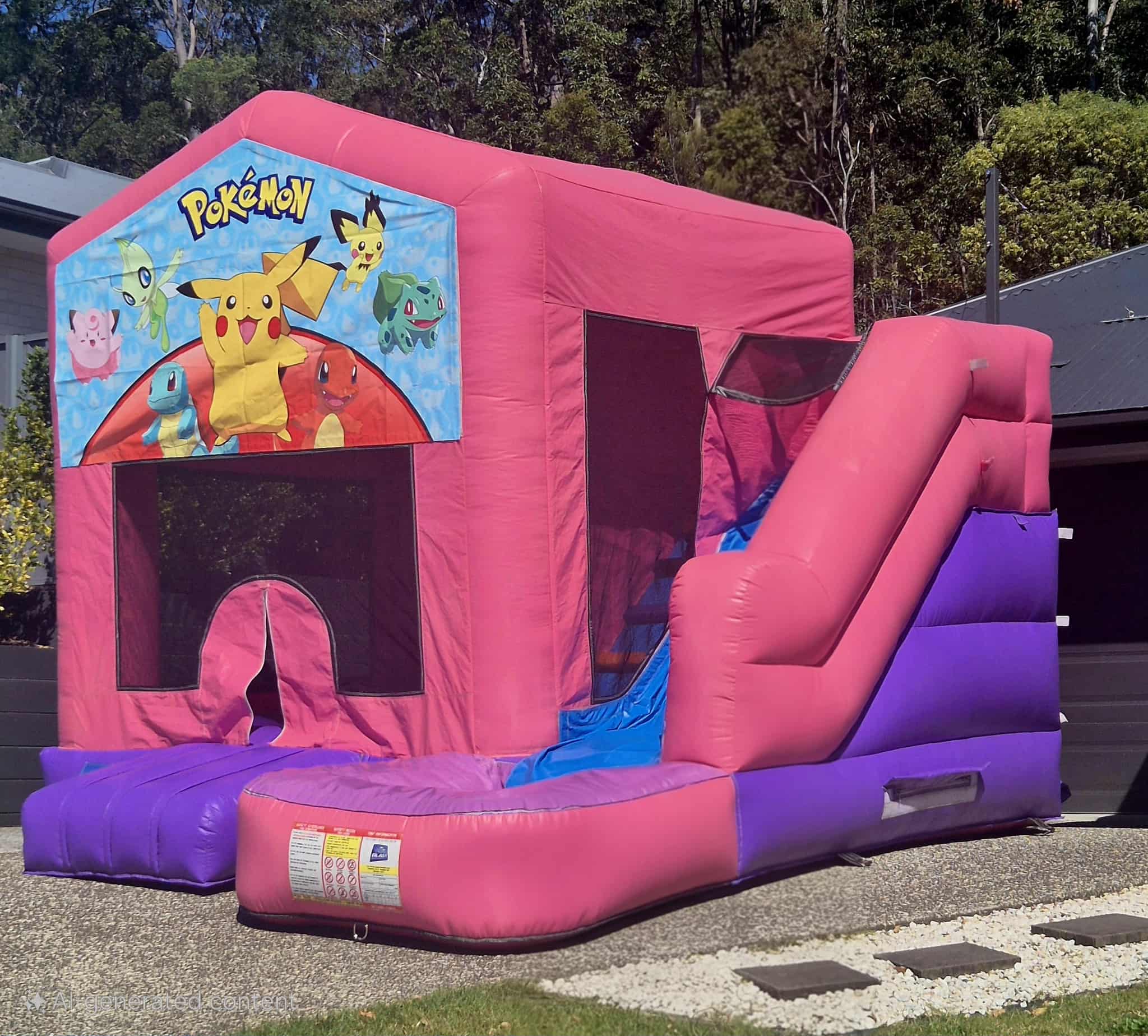 Pokémon Jumping Castle Hire Gold Coast & Tweed Heads