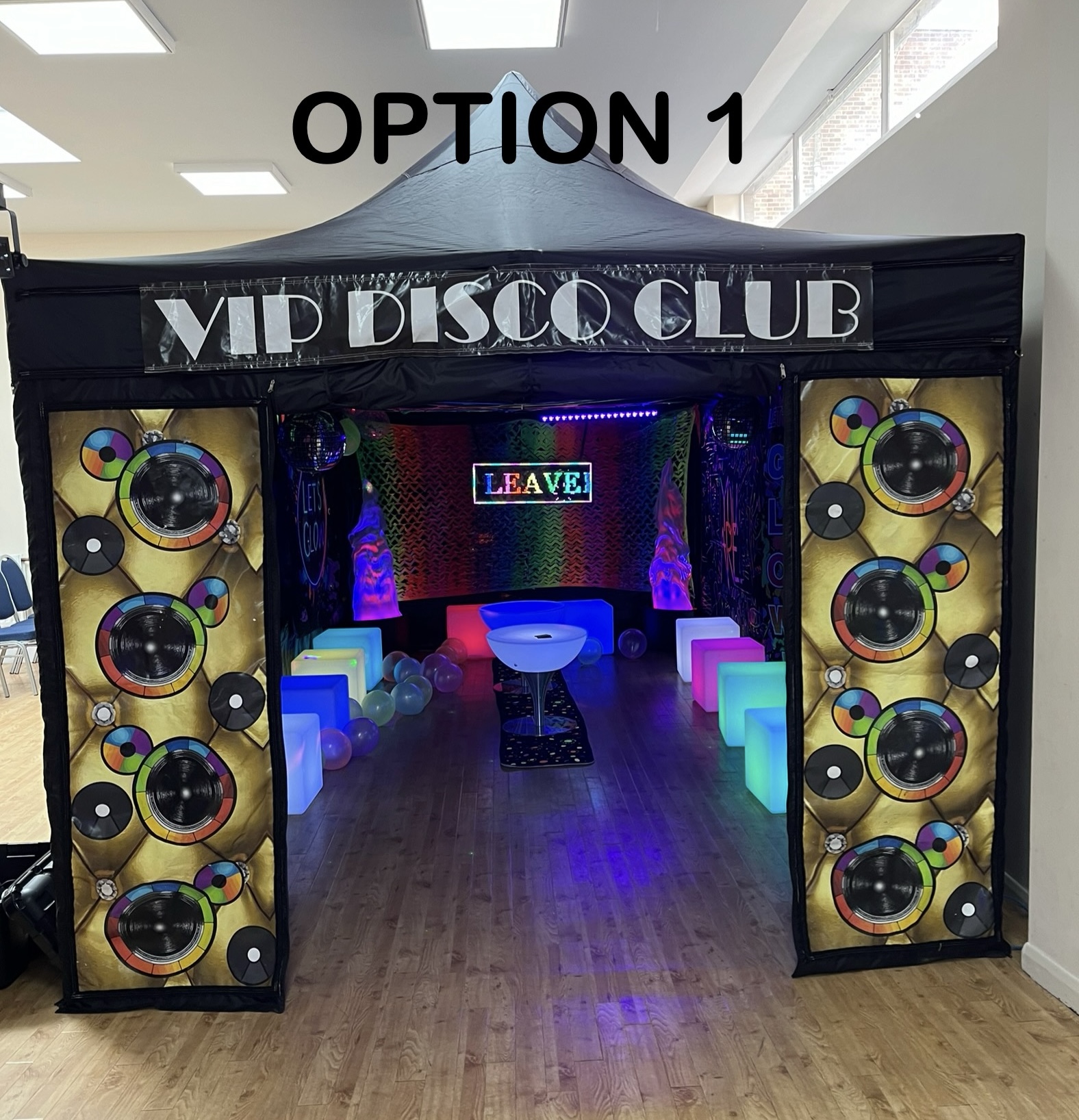 a3 6x3m Uv glow neon party rave tent gazebo nightclub like inflatable ...