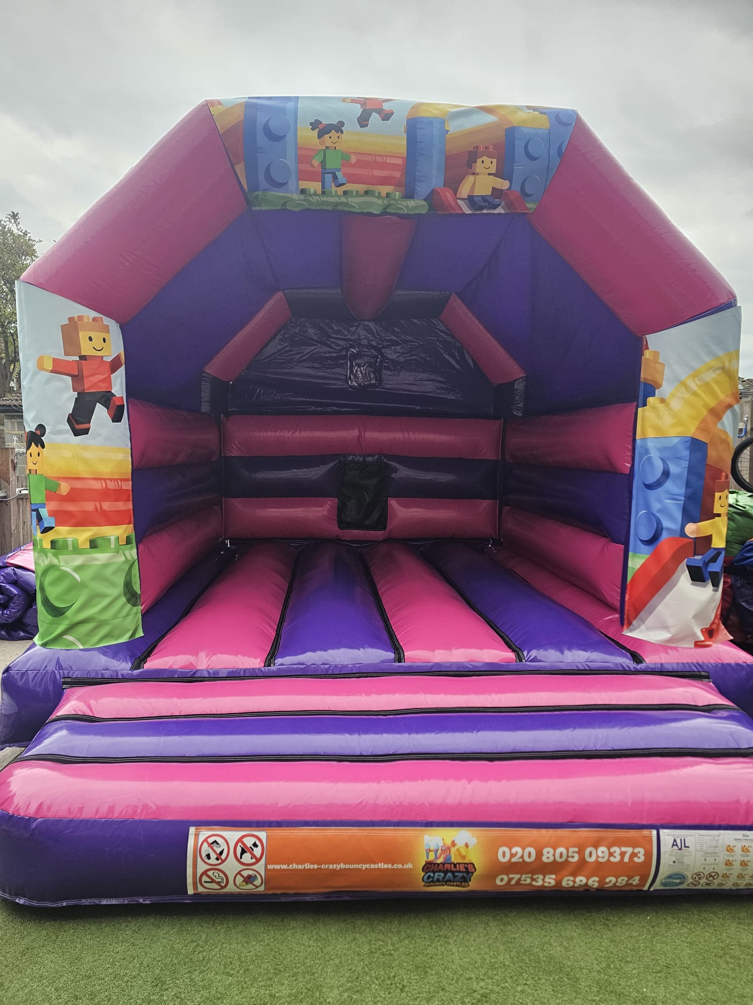 Pink / Purple Lego - Inflatables Hire in London, greenwich , charlton ...