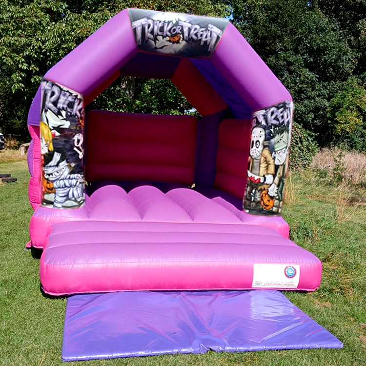 Trick or Treat Halloween Pink Bouncy Castle - Inflatable, Bouncy Castle ...