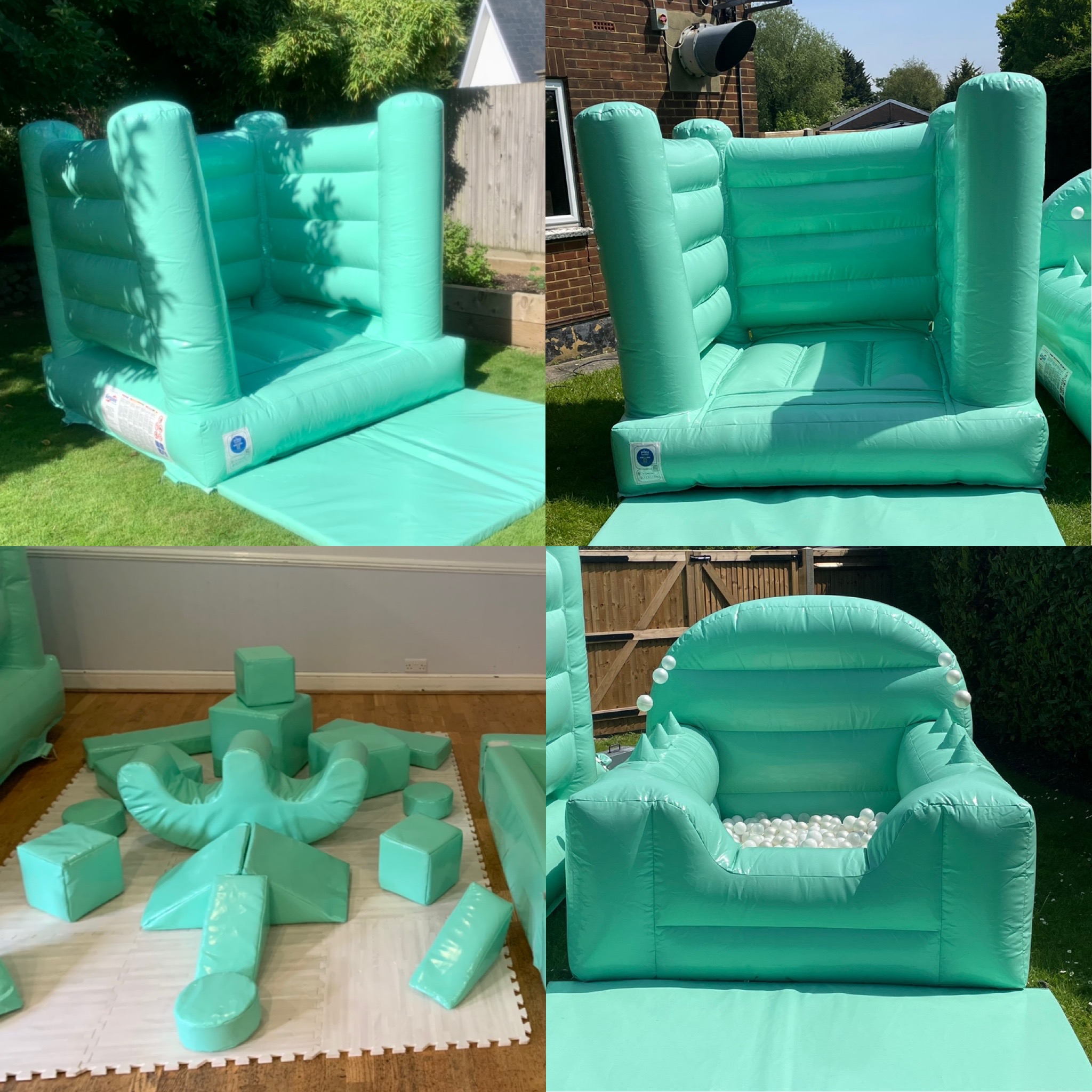 Pastel Mint Bouncy Castle & Soft Play Hire Sidcup, Sevenoaks & Kent