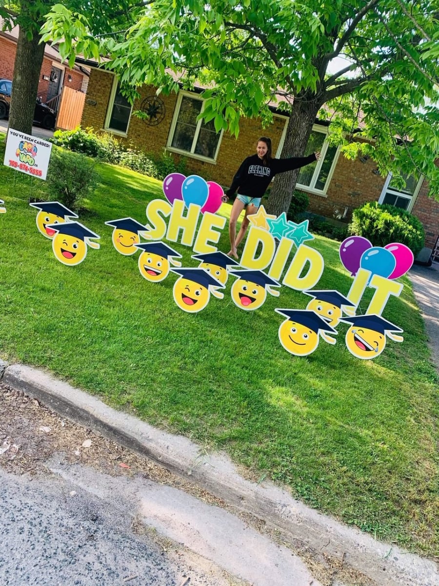 Graduation Yard Greeting - Hire in Whitby, Ajax, Oshawa, Pickering ...