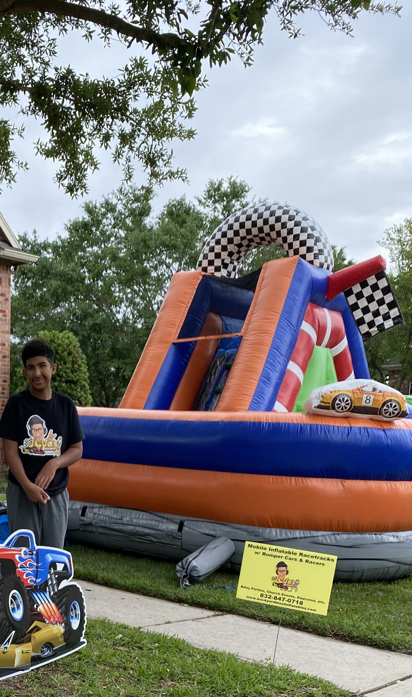 Speedy Obstacle Course w/ slide (w/ racetrack rental only) - Inflatable ...