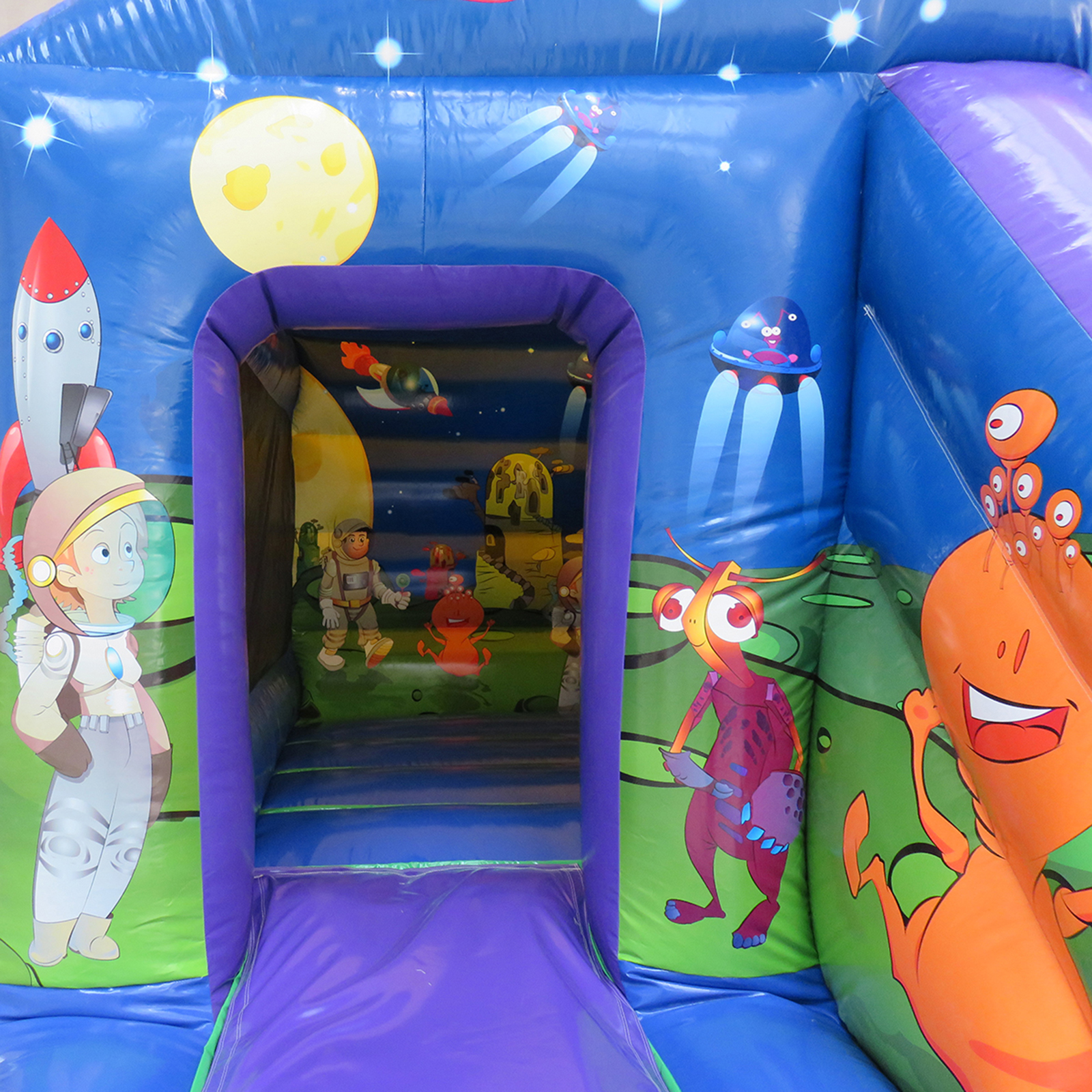 Space Alien Bounce N Slide (12ft x 18ft) - Bouncy Castle Hire in Bath ...