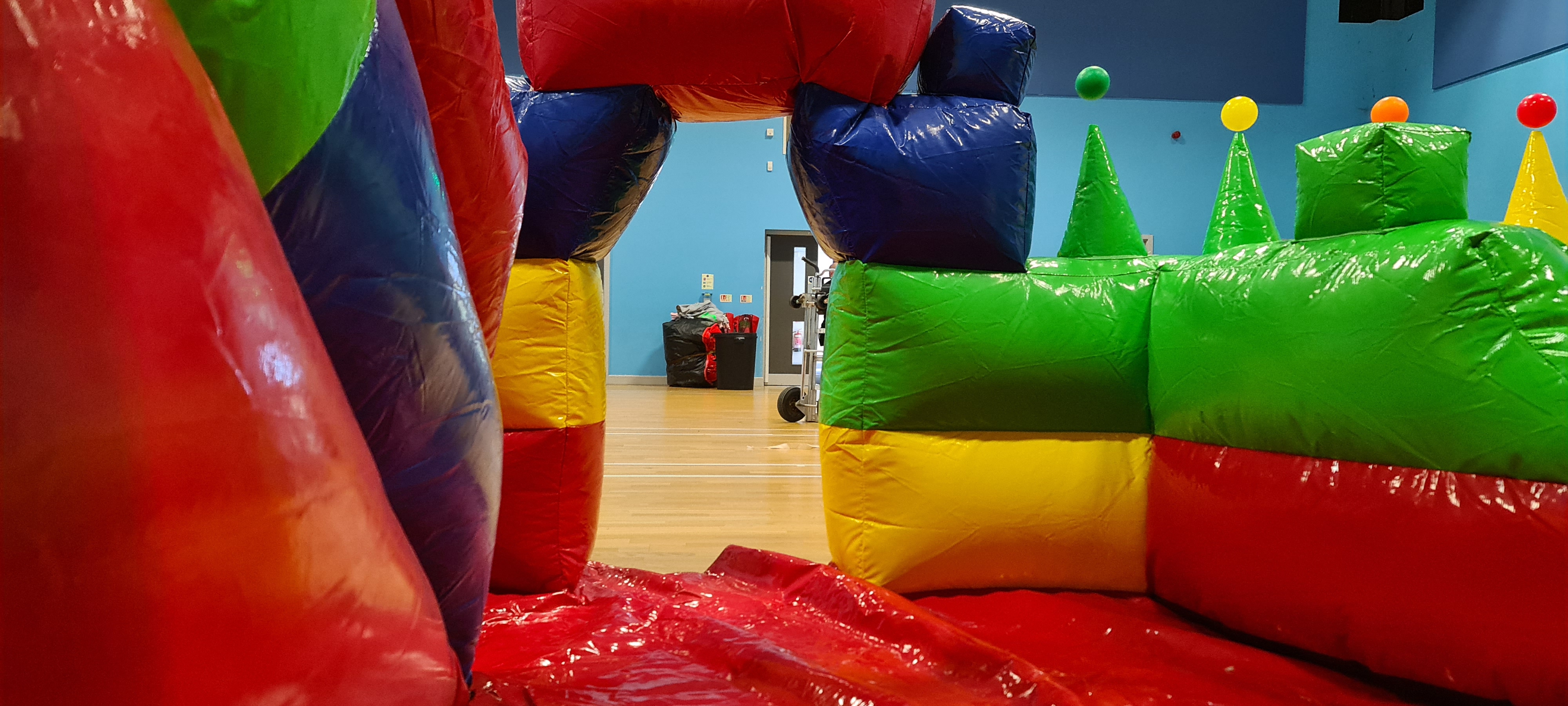Building blocks-style Inflatable Playpark - Bouncy Castle Hire in ...