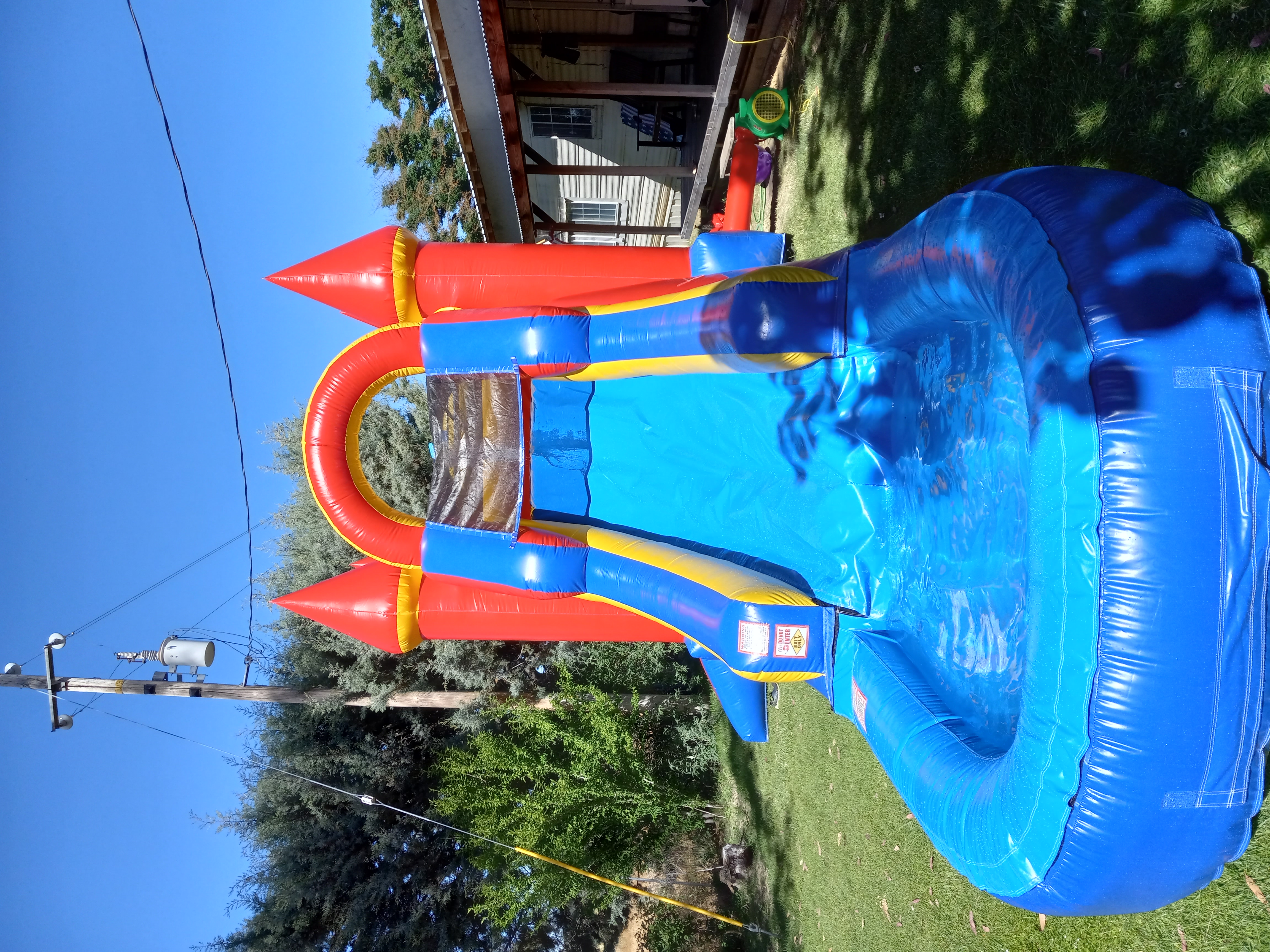 Red Combo Wet/Dry - Bounce House Rental in Ca | Ty's Bounce Barn