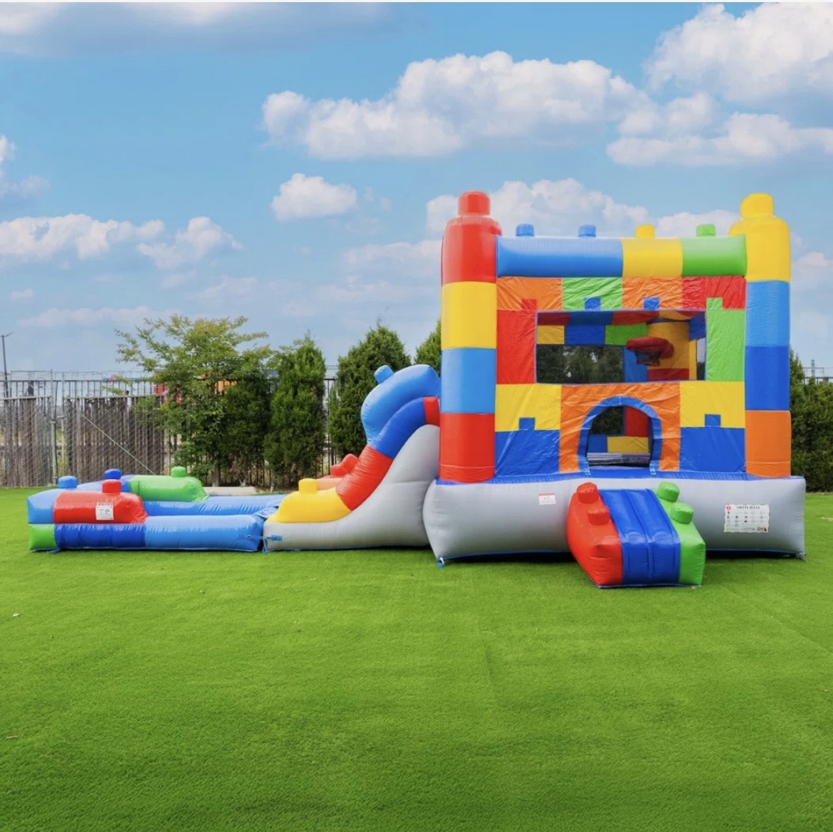 Lego Bounce House With Slide Combo 26x14x12 - PARTY RENTALS in MIAMI ...