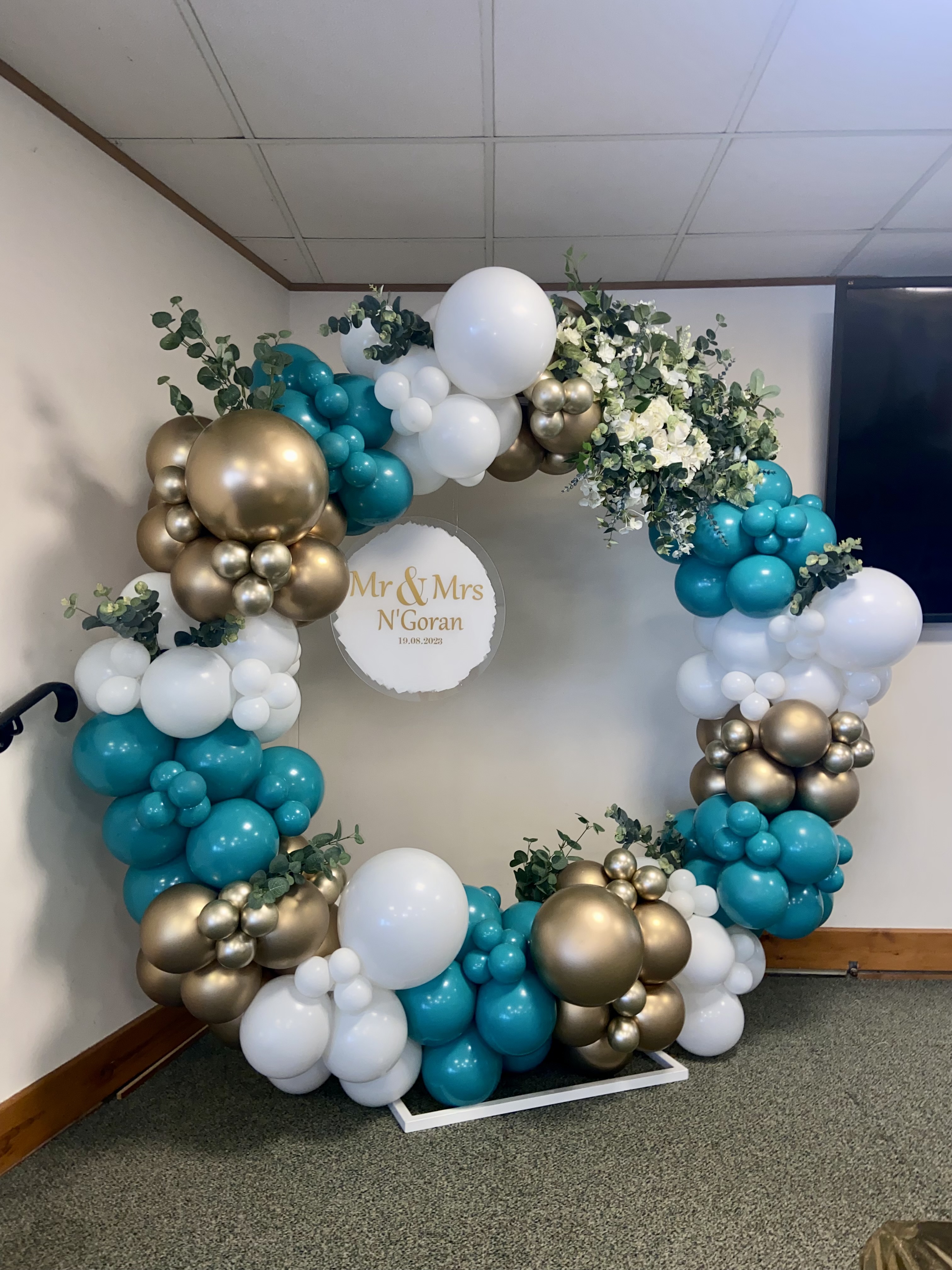 Full Balloon Hoop - Hire, Balloon Displays, Bouncy Castle, Soft Play in ...