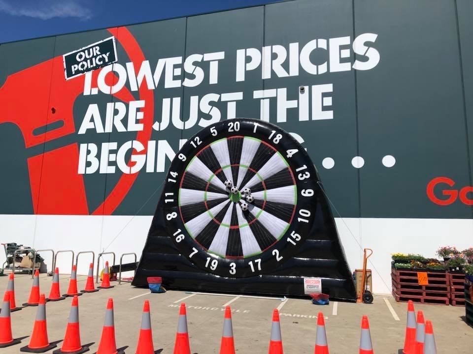 Inflatable Dart Board Hire Cmid north coast