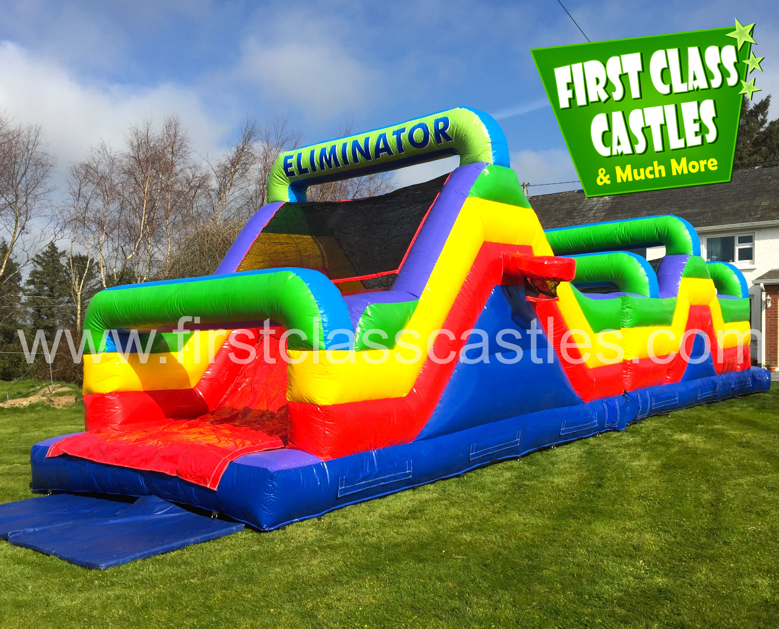 First Class Castles - Eliminator Obstacle / Assault Course Bouncy ...