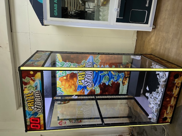 Branded Cash Cube Money Grabber Machine Hire