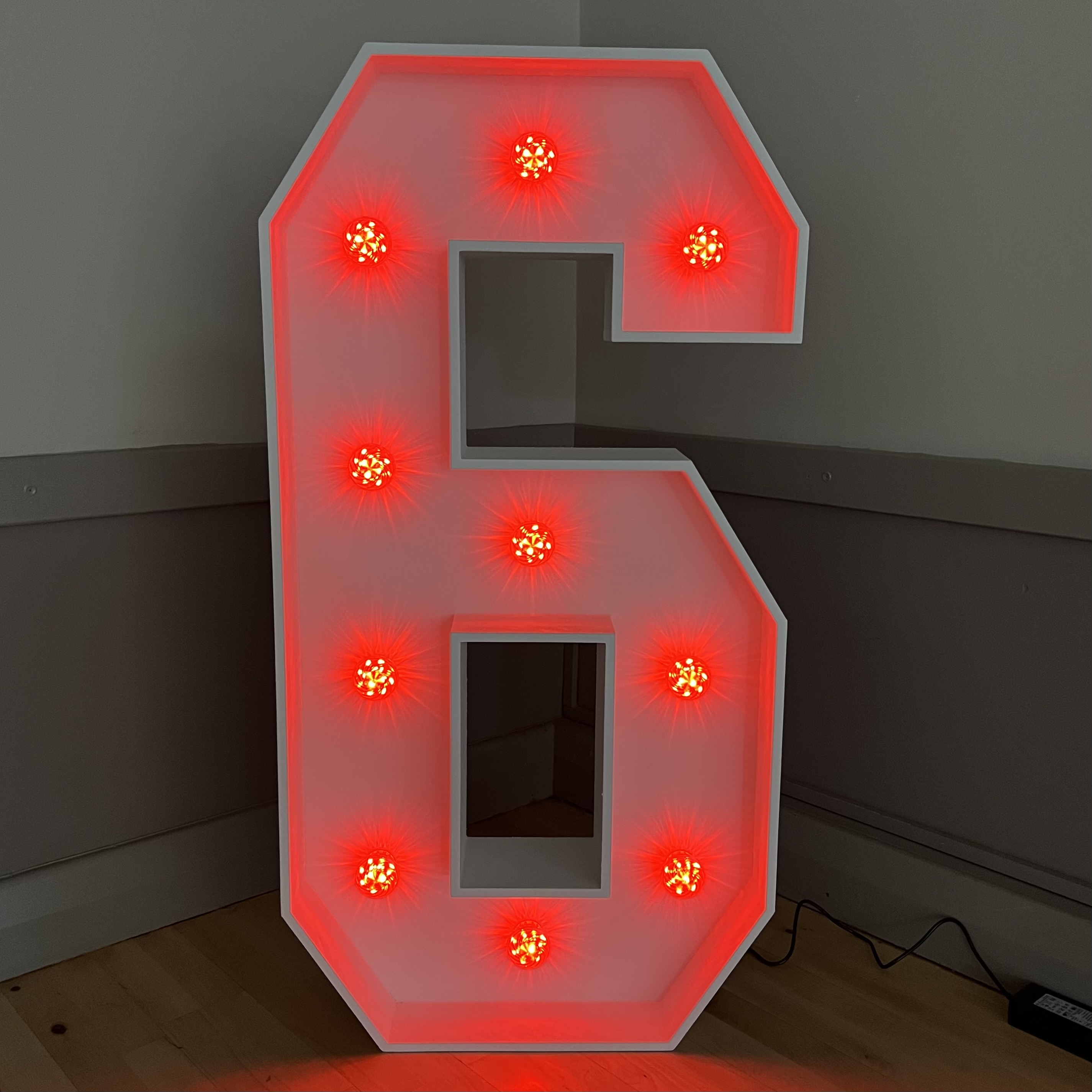 4ft Light-Up LED Numbers - Best Bouncy Castle Hire service in ...
