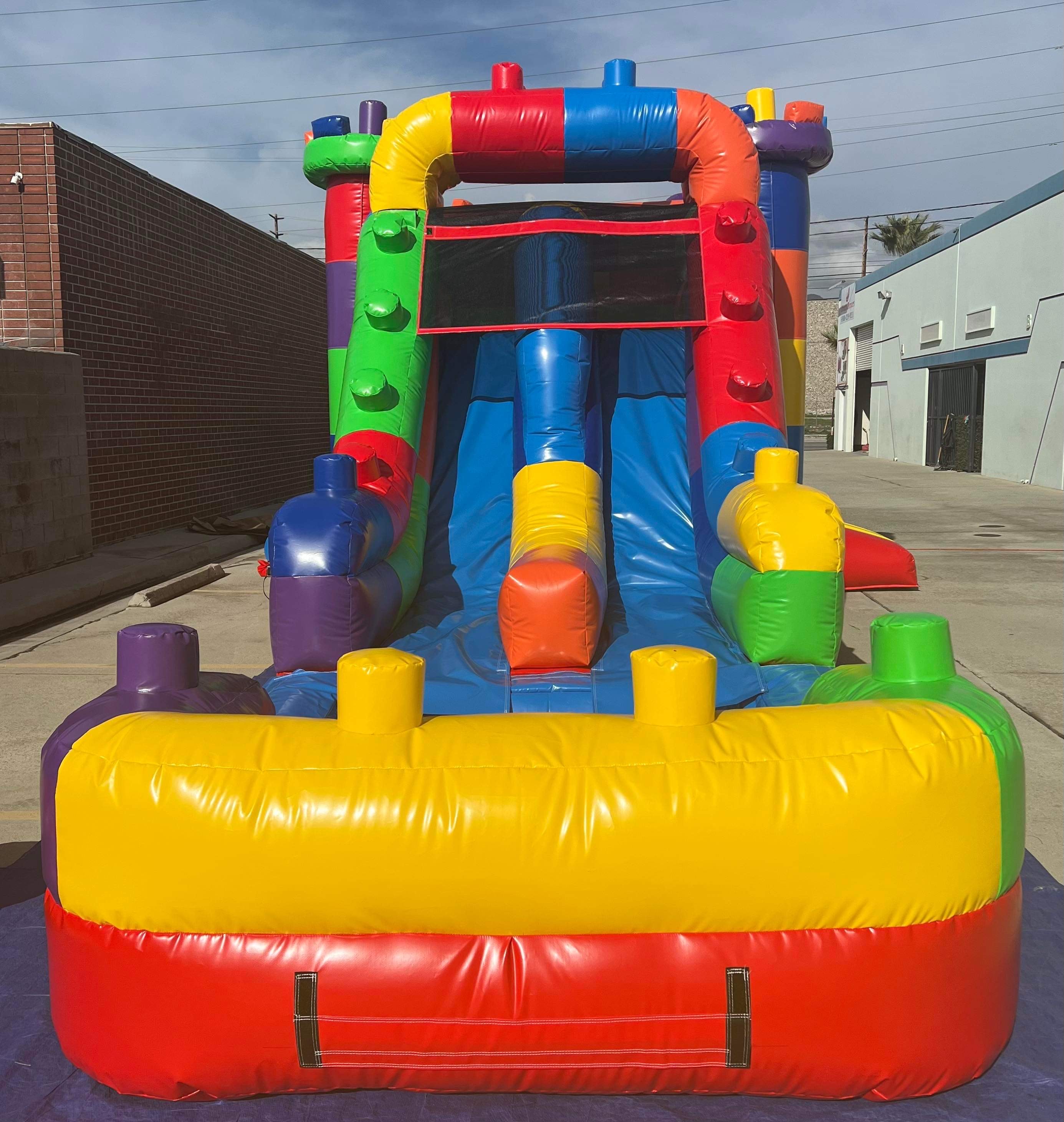 Block Party Bounce & Dual Slide Combo (Wet or Dry) - Party Rental ...