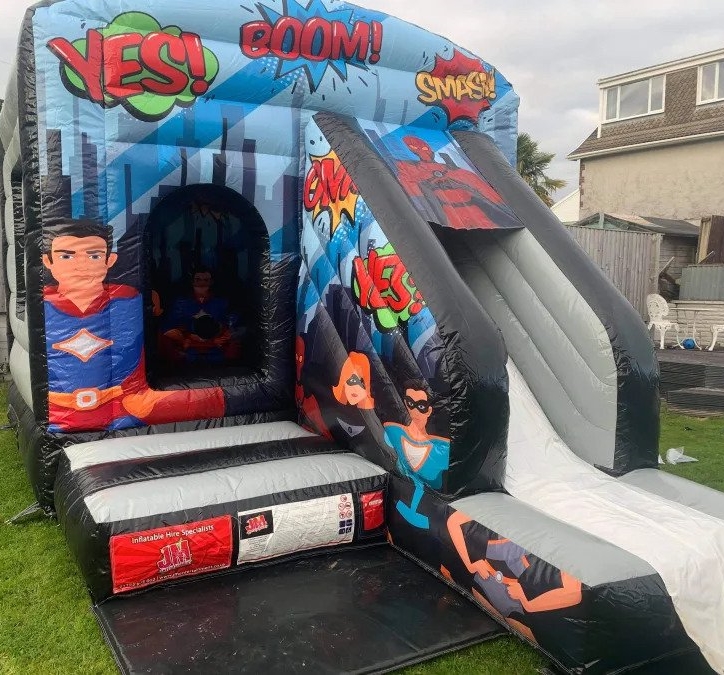 Inflatable Super Hero Slide Combo - Inflatable, Bouncy Castle ...