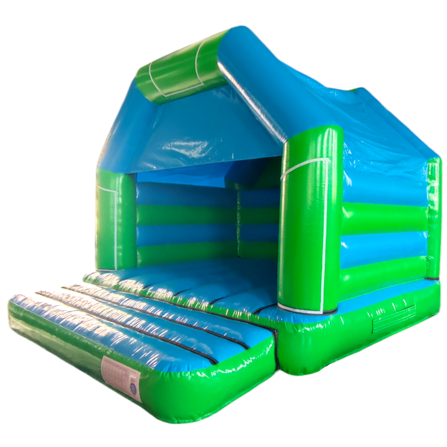BBOL-206mk1 - 15x15x11.6ft - A frame bouncer - (Green & Light Blue ...