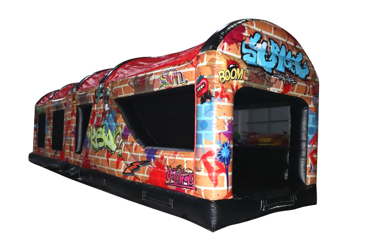 Graffiti Street Obstacle Course - Hire in Co Westmeath | ABC Bouncy Castles
