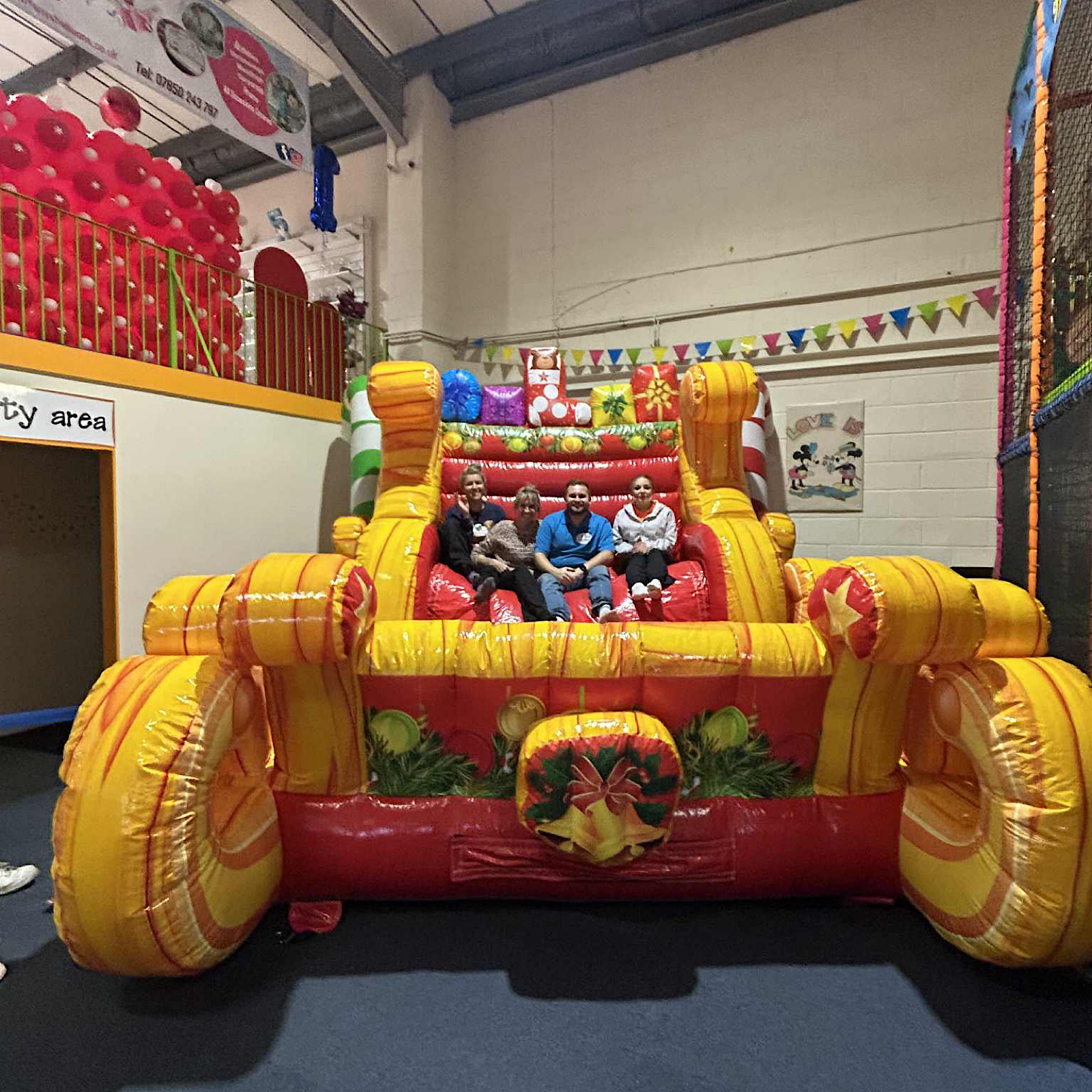 Christmas Santa’s Sleigh Photo Prop Hire | Premium Inflatables