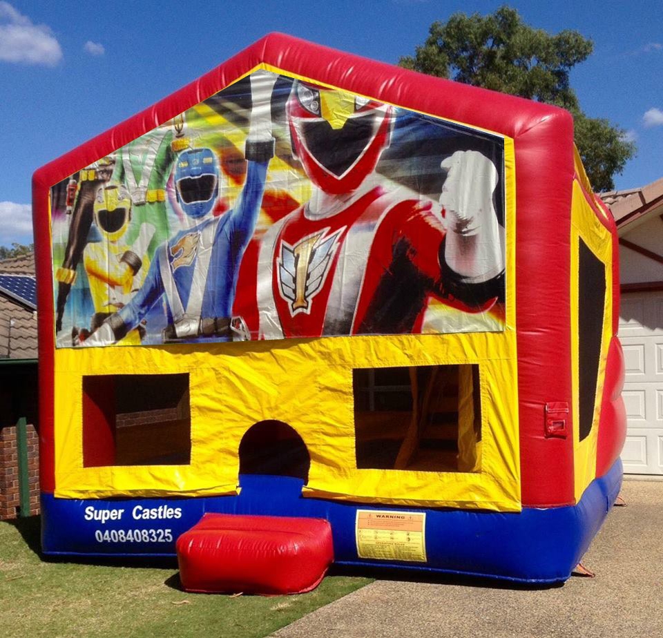 Power Rangers Medium Banner Castle - Jumping Castle Hire Brisbane ...