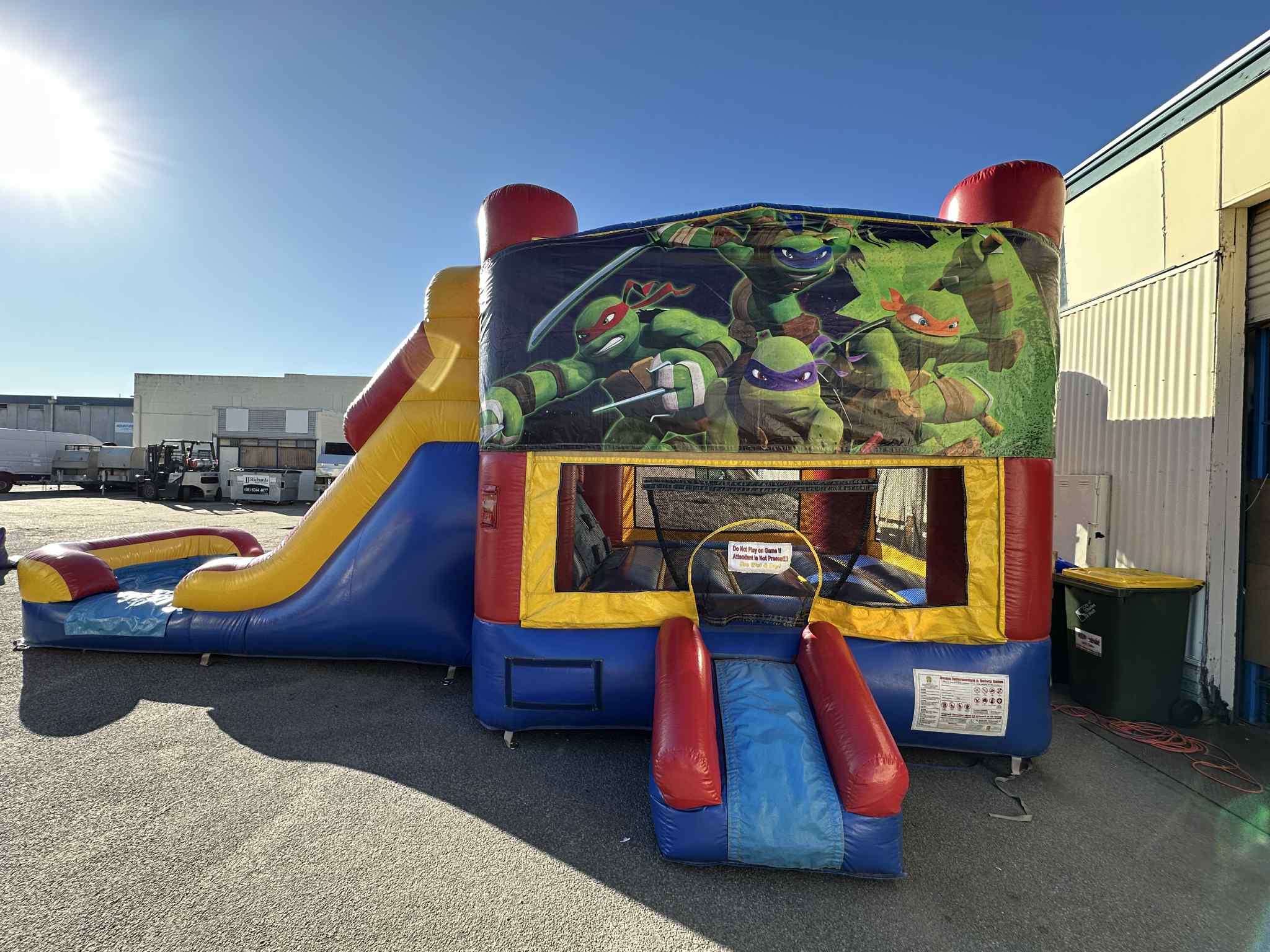 Ninja Turtles Wet/Dry Jumping Castle Hire – Castle Capers Adelaide Hil