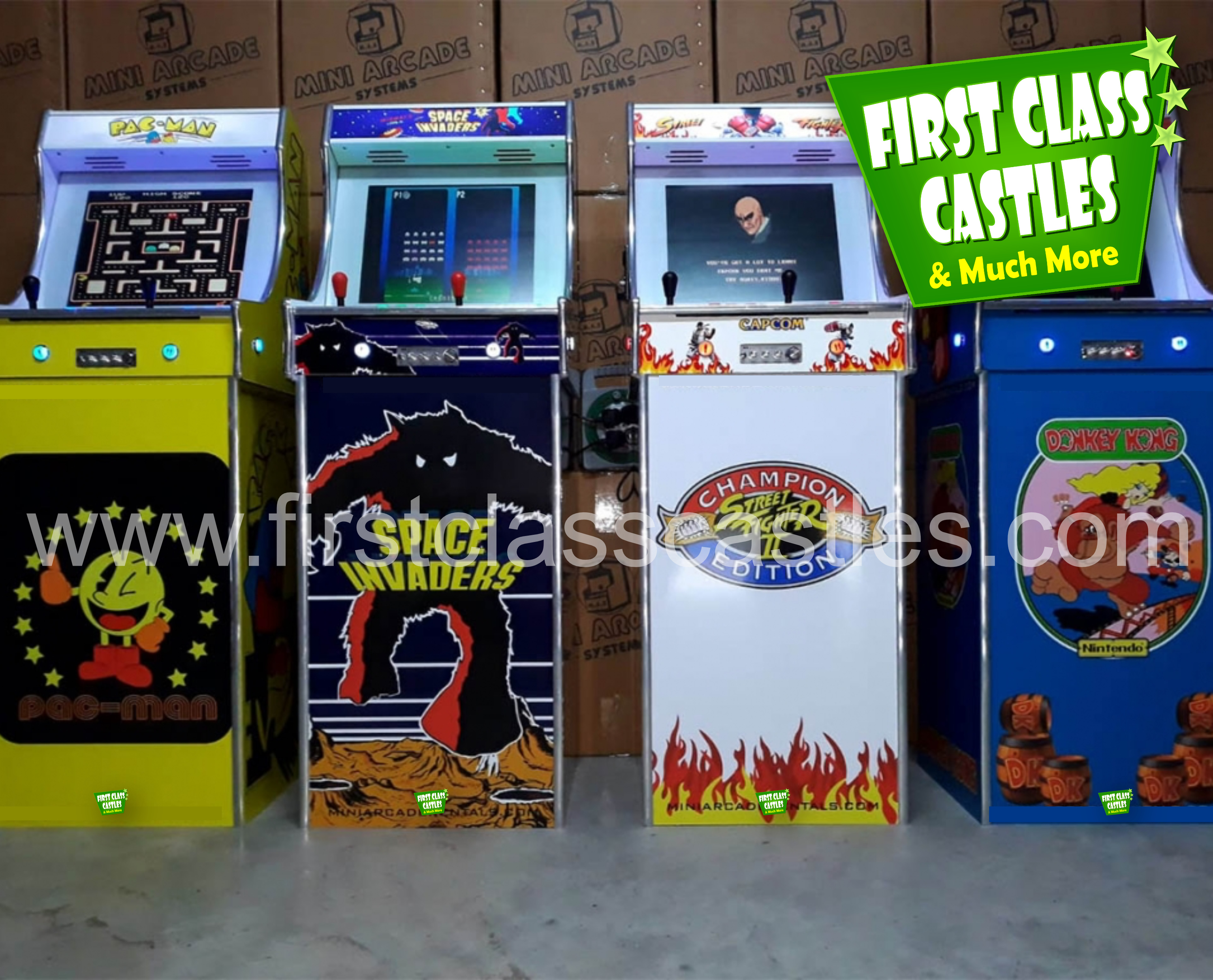 First Class Castles - Retro Games for Hire in Ireland