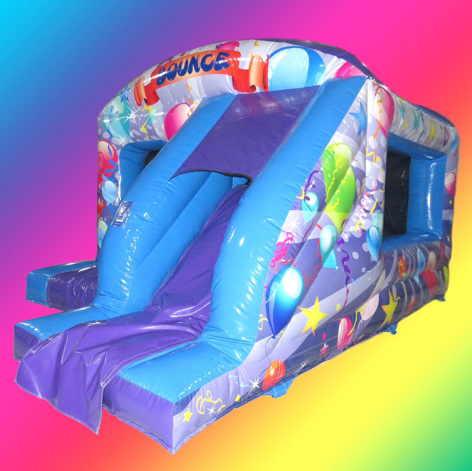 Bounce N Boogie Balloon Slide with Speaker & Lights - Bouncy Castle ...