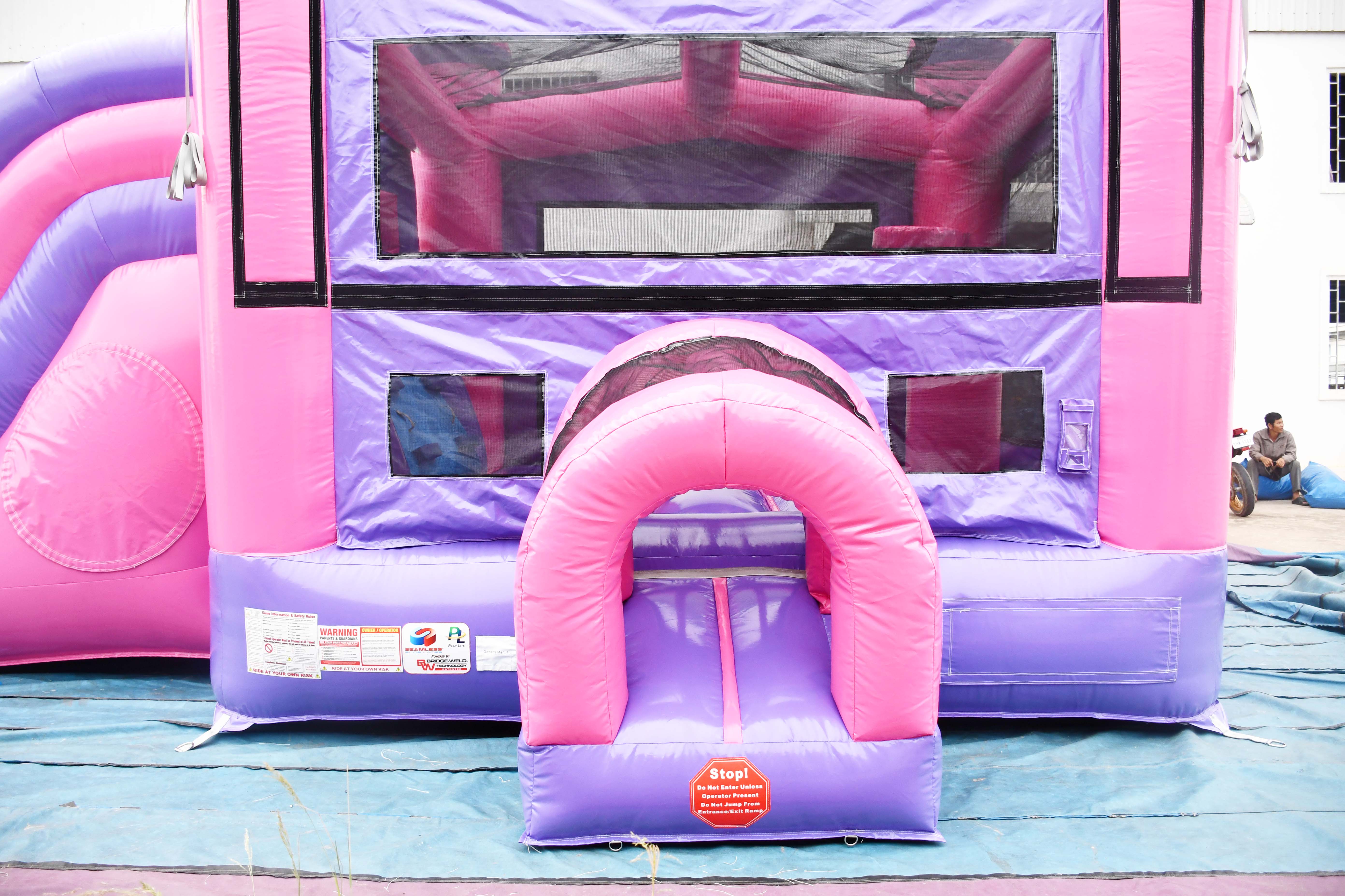 Pink Combo Double Lane Wet/Dry - Party and Inflatable Rentals in ...