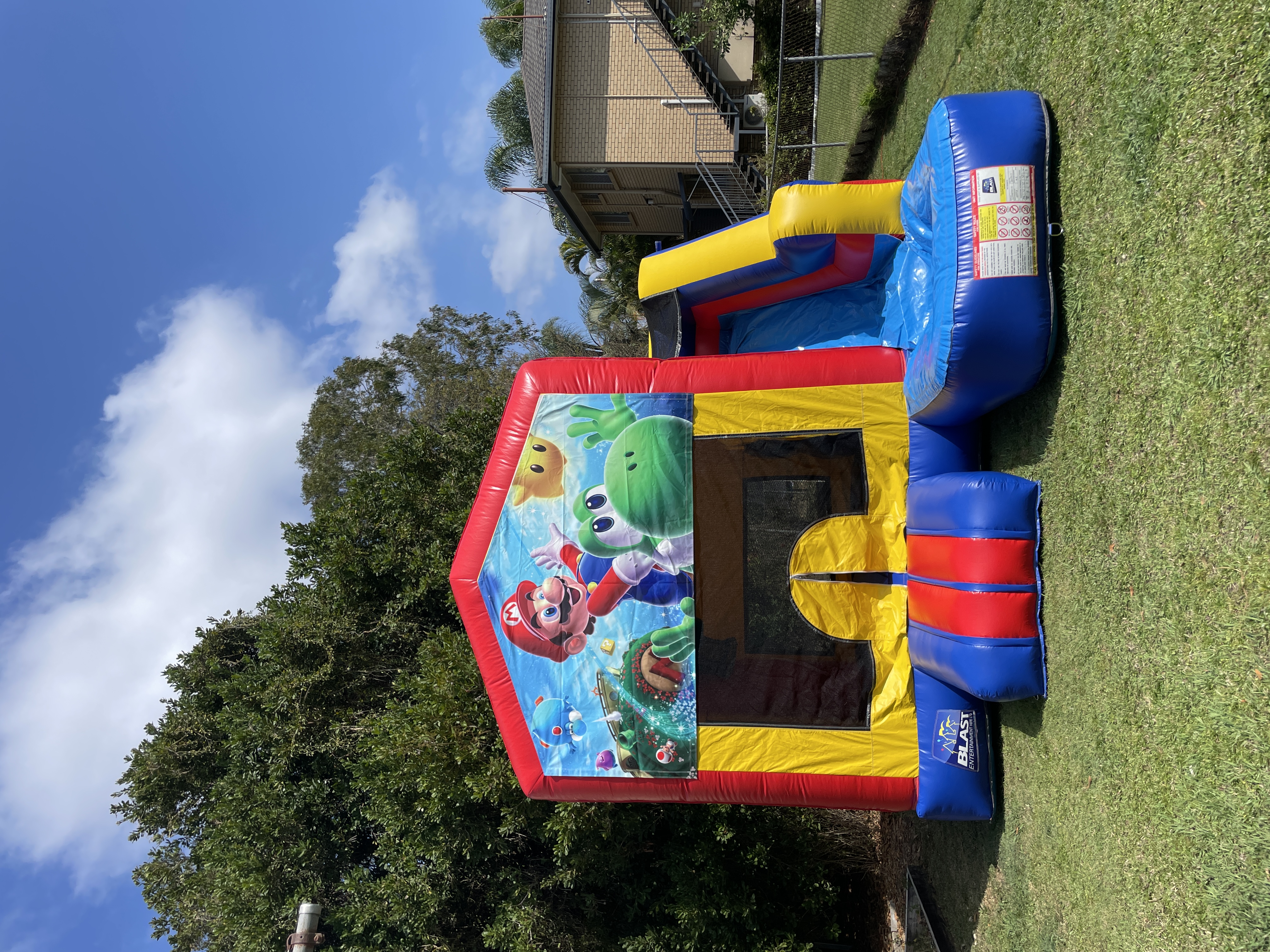 4x5 Super Mario Themed Slide Jumping Castle - Jumping Castle Hire in ...