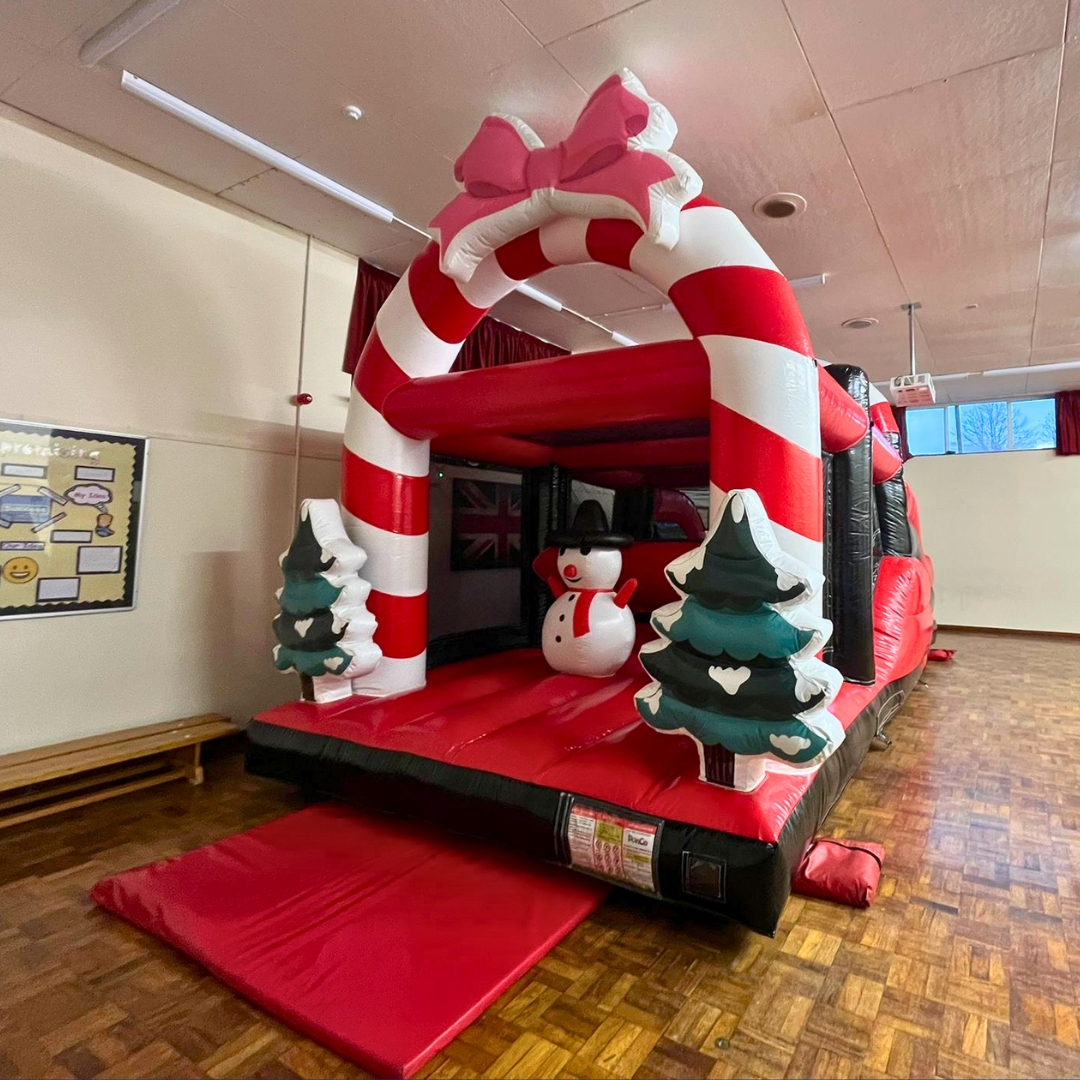 Inflatable Candy Cane Christmas Fun Run - Inflatable, Bouncy Castle ...